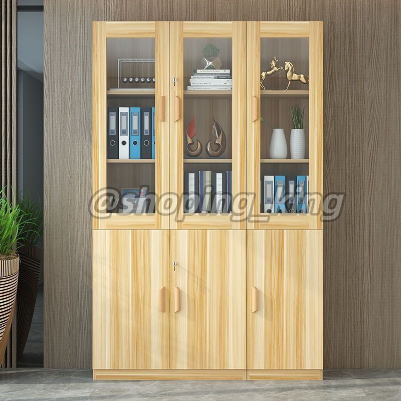 Book Cabinet💥 Simple Modern Glass Door Cabinet/Bookcase/Bookshelf ...