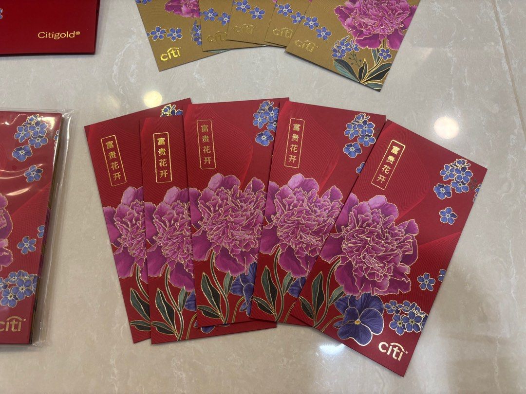 Citibank 2026 Red Packets & Carrier, Hobbies & Toys, Stationery & Craft ...