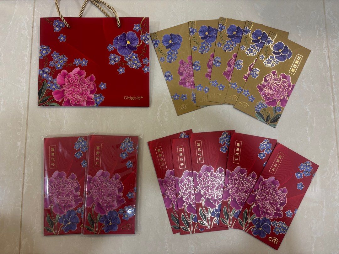 Citibank 2026 Red Packets & Carrier, Hobbies & Toys, Stationery & Craft ...