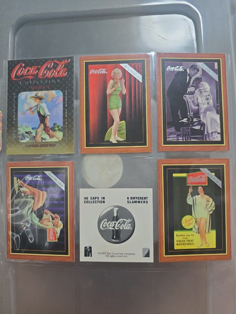 Coca Cola Series 4 Subset - Complete 4 Card Hollywood Celebrities Set ...