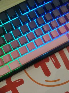 Custom Mechanical Keyboard - Grey and Orange, Computers & Tech, Parts ...