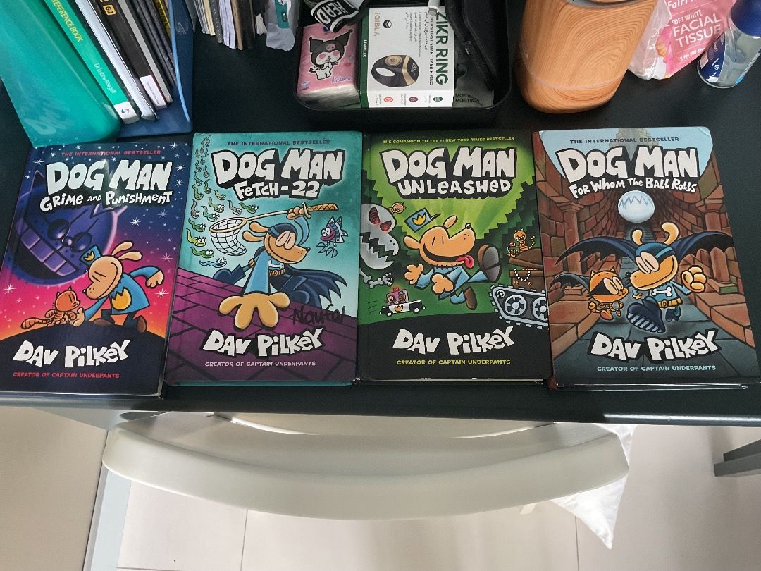 Dog Man and Cat Kid Books by Dav Pilkey, Hobbies & Toys, Books ...