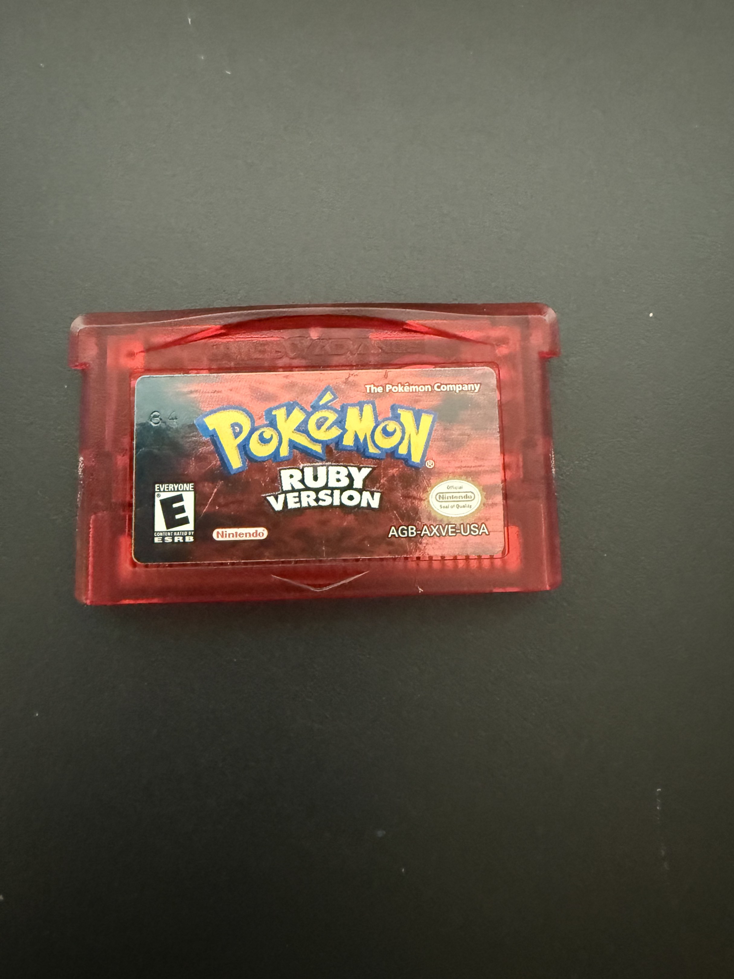 Gameboy Advance Pokemon Ruby Version GBA, Video Gaming, Video Games ...