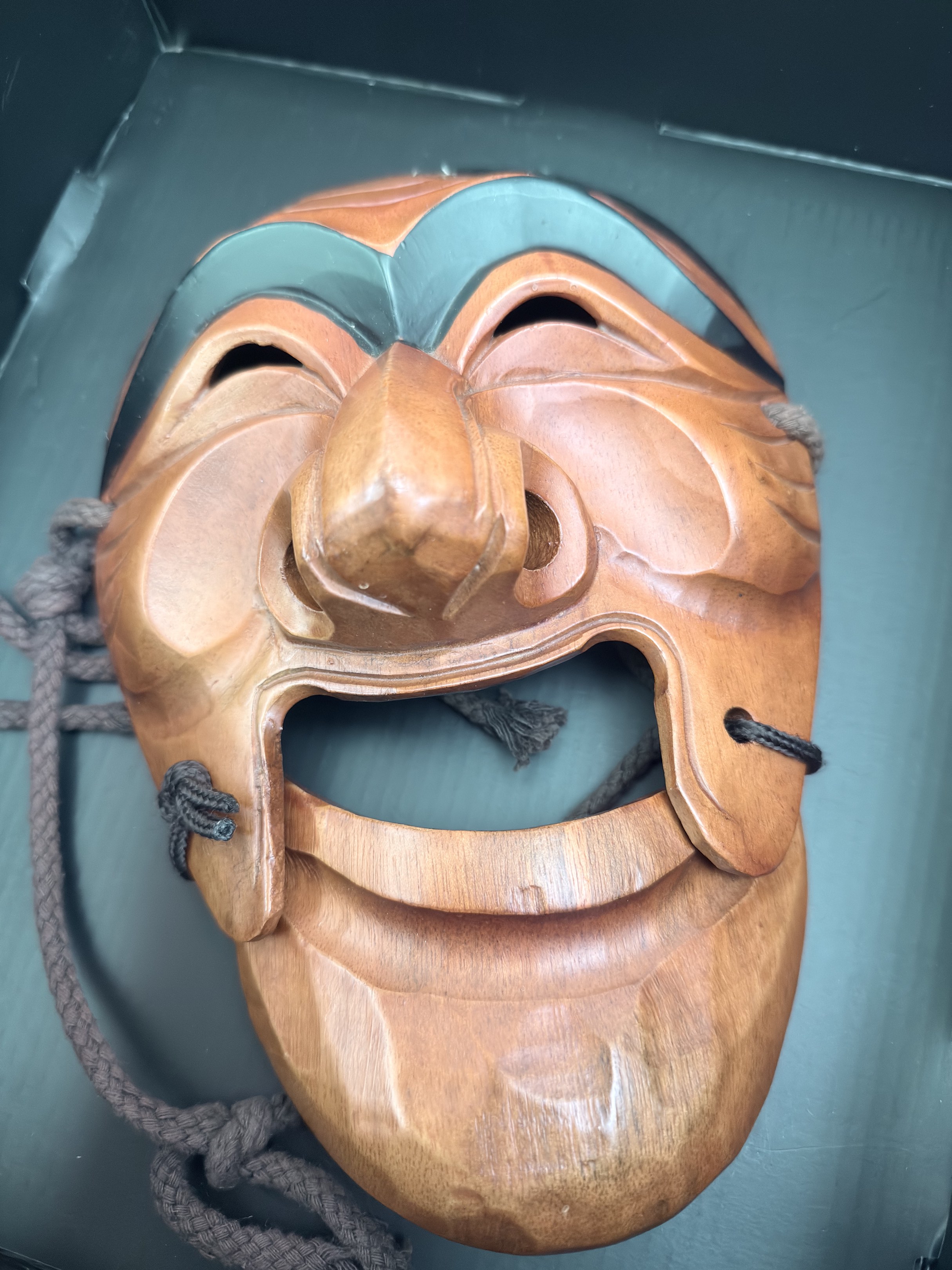 Hand-Carved Wooden Korean Mask, Hobbies & Toys, Memorabilia ...