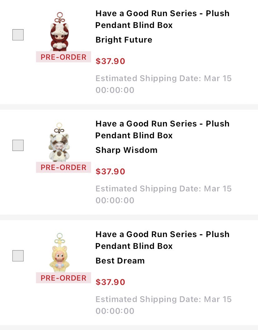 Have a Good Run Series Plush Pendant Blind Box, Hobbies & Toys, Toys ...
