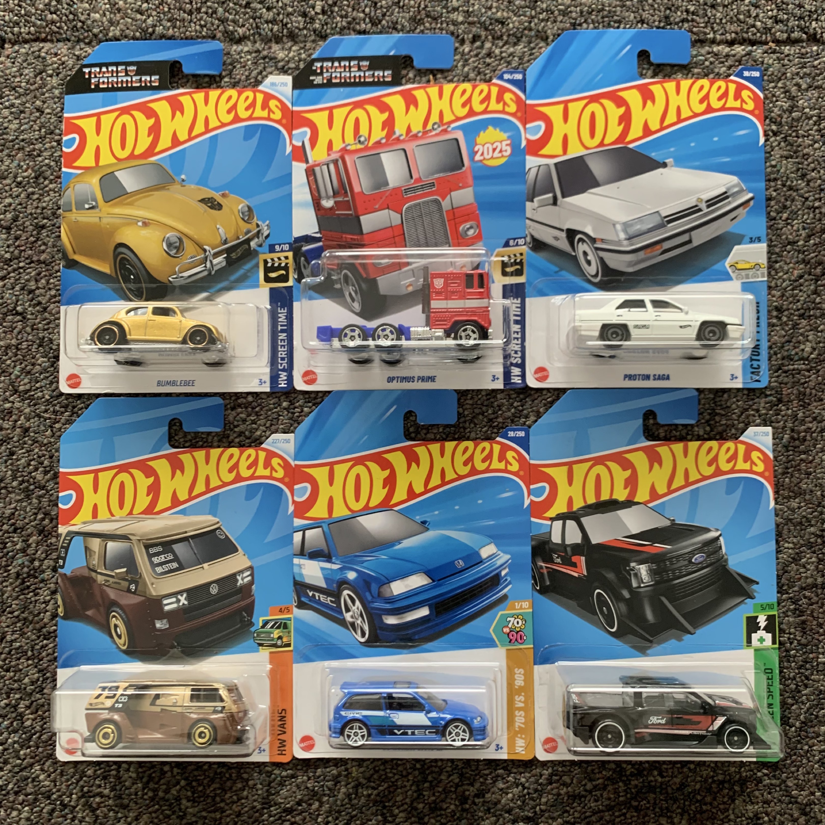 Hotwheels optimus prime bumblebee saga civic ef vw t3 ford f150, Hobbies & Toys, Toys & Games on ...