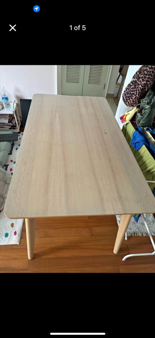 IKEA LISABO Table - Ash Veneer, Furniture & Home Living, Furniture ...