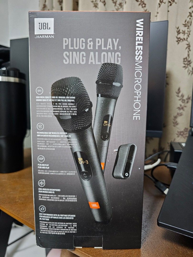 JBL Wireless Microphone - Plug & Play, Audio, Microphones on Carousell