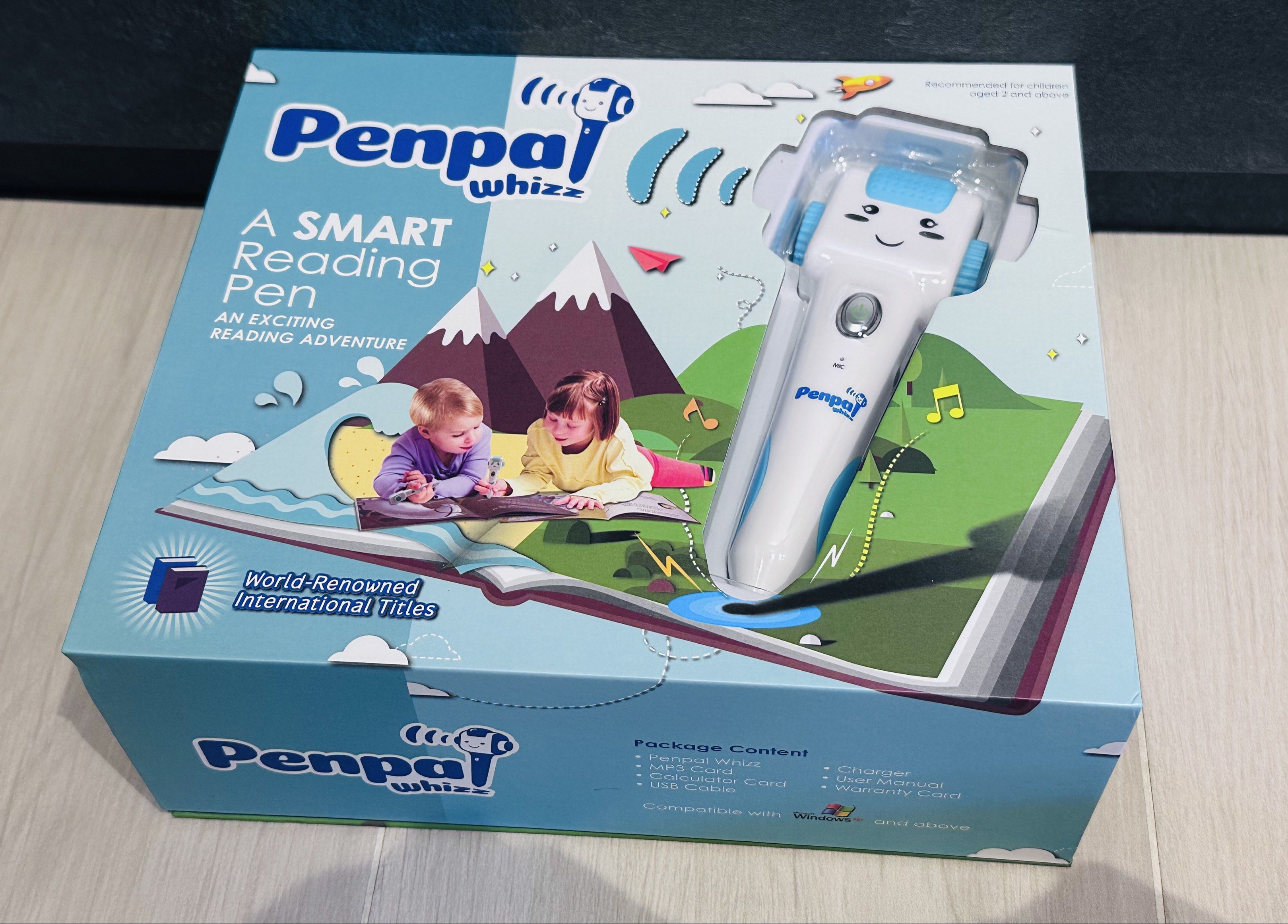 JLB Pen Pal Whizz Smart Reading Pen & Little Footprints Preschool books ...