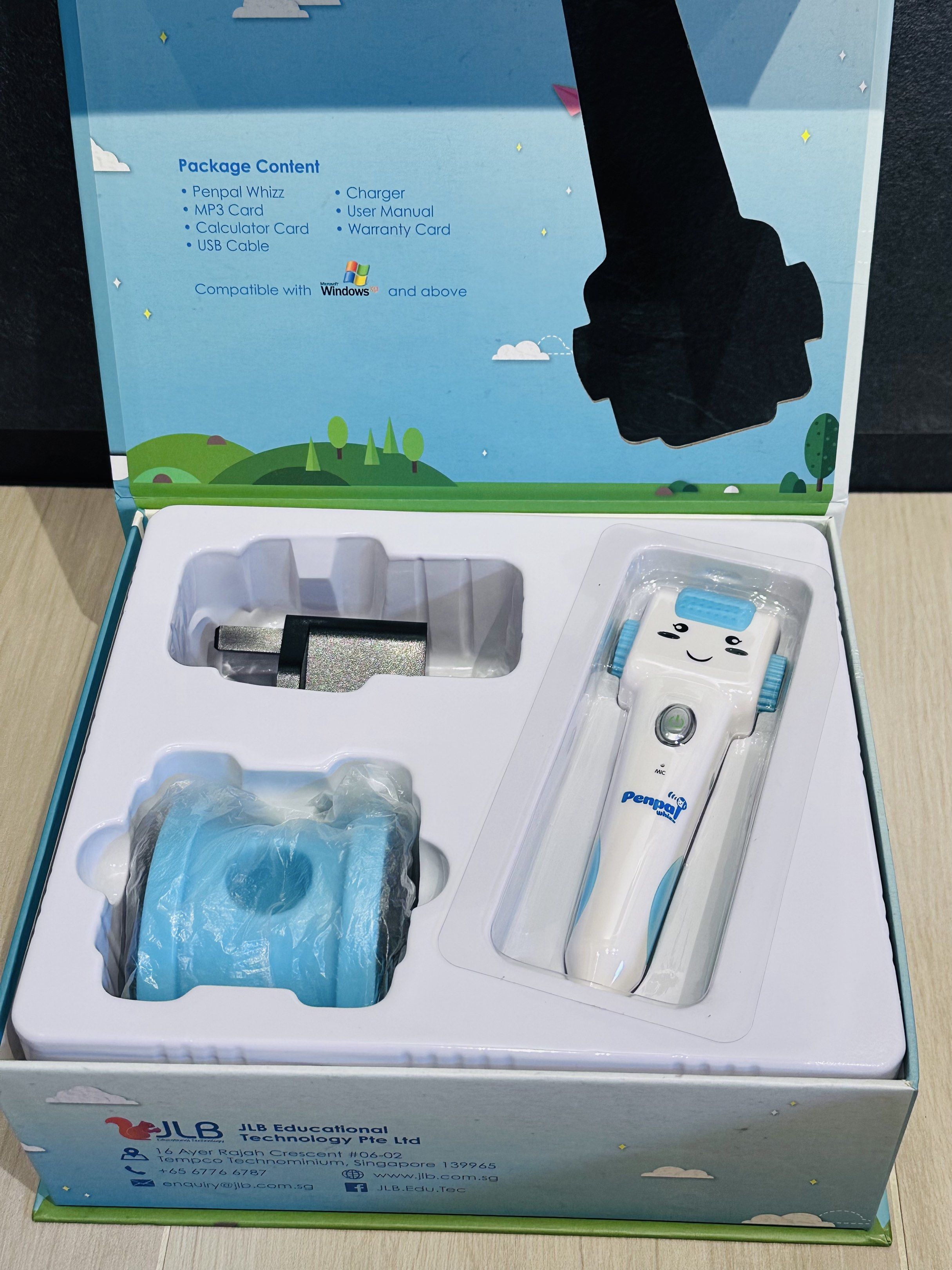 JLB Pen Pal Whizz Smart Reading Pen & Little Footprints Preschool books ...