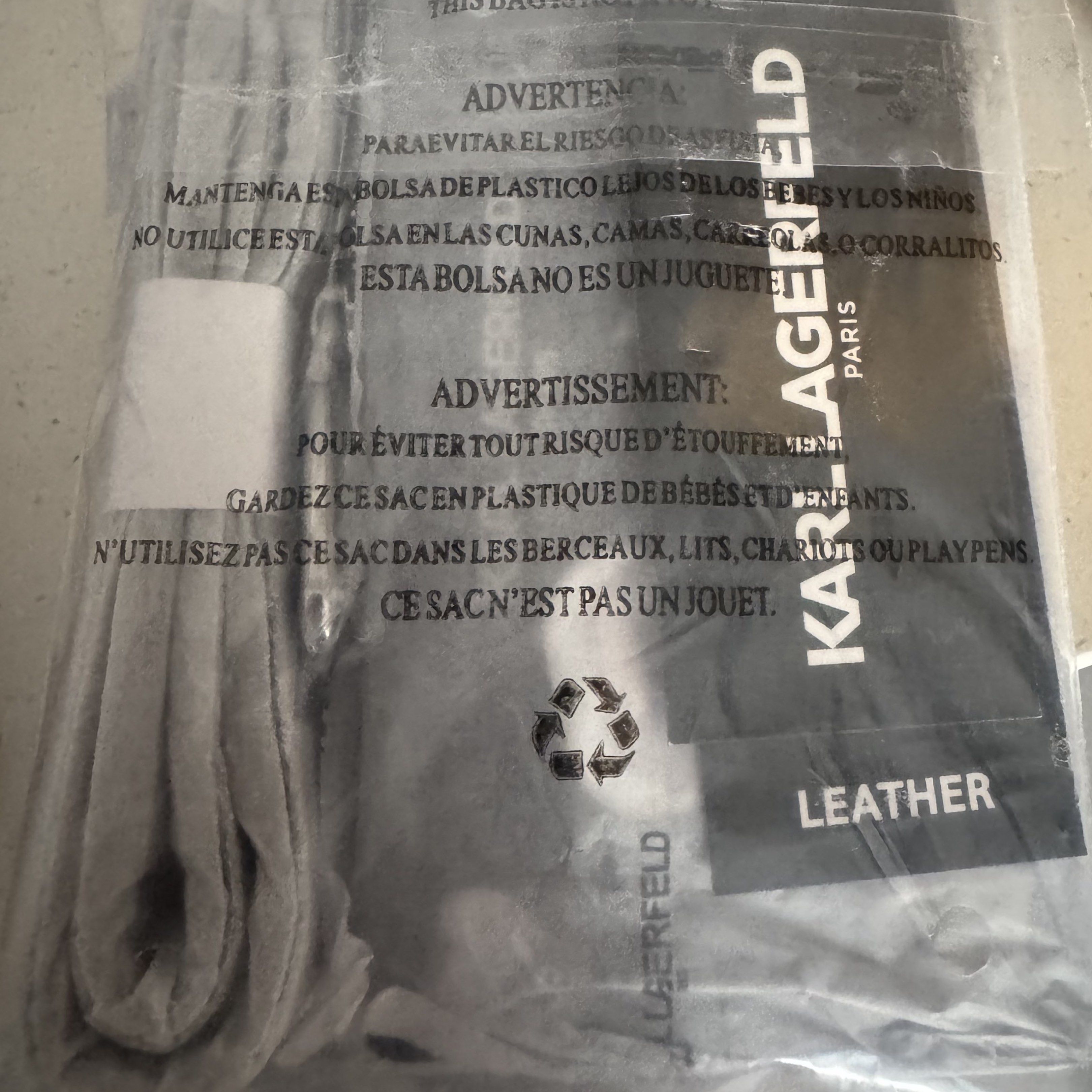 Karl Lagerfeld Paris Leather Cardholder with Strap, Luxury, Bags ...