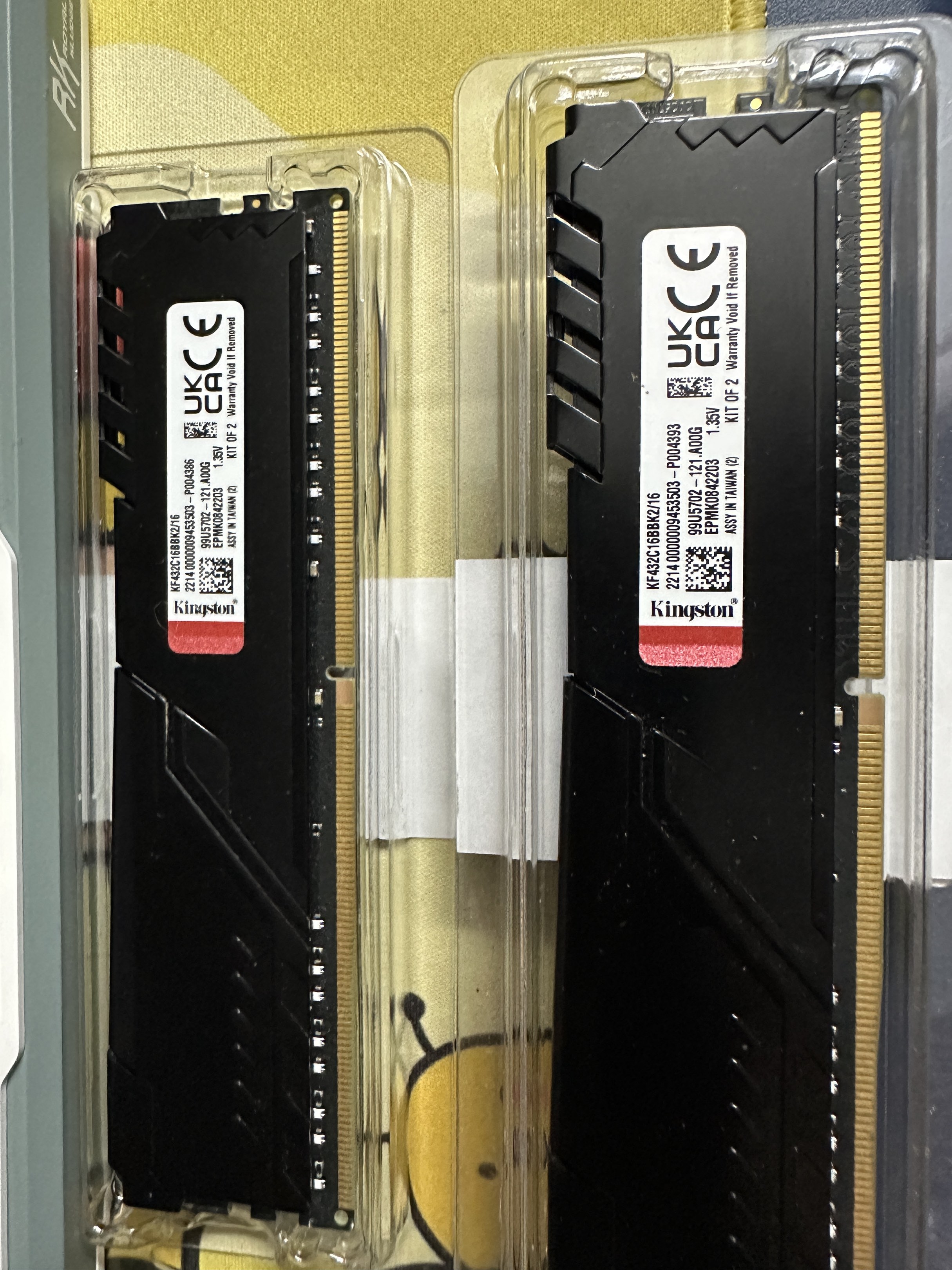 KINGSTON FURY BEAST 16GB (KIT OF 2) 3200MHz DDR4 DIMM CL16 RAM - BLACK ...