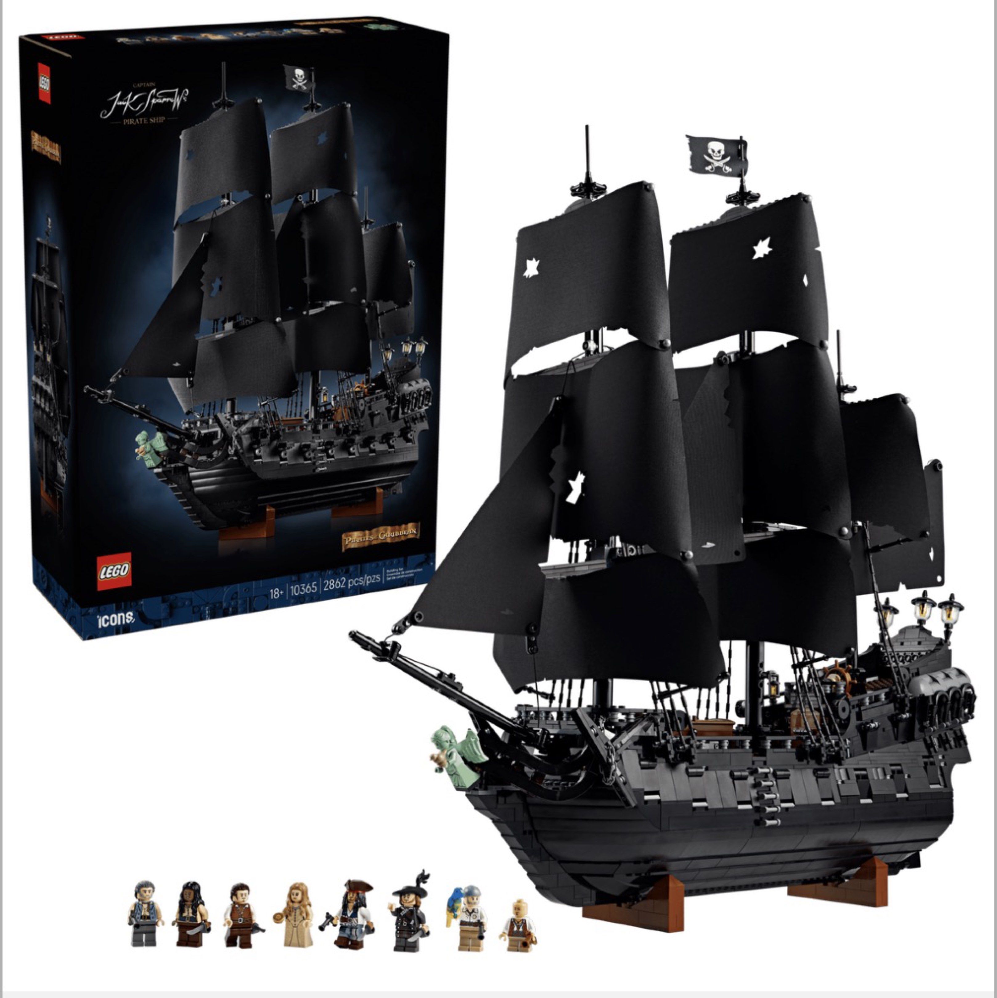 LEGO Icons 10365 Captain Jack Sparrow's Pirate Ship, Hobbies & Toys ...