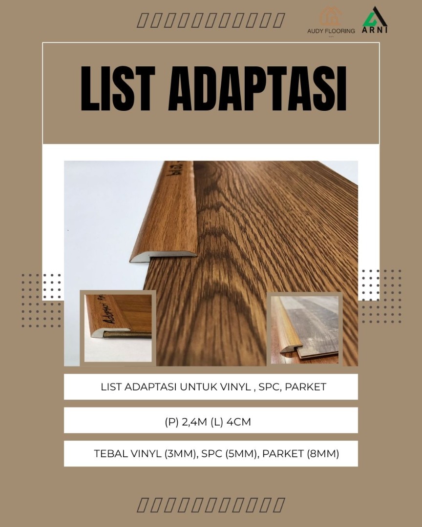 List Adaptasi Lantai Pvc panjang @2,4m per batang | Lantai Vinyl,SPC ...