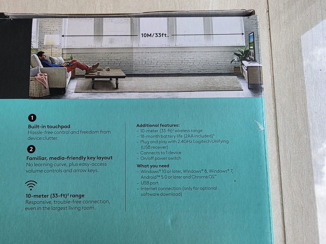 Logitech K400 Plus Wireless Keyboard, Computers & Tech, Parts ...