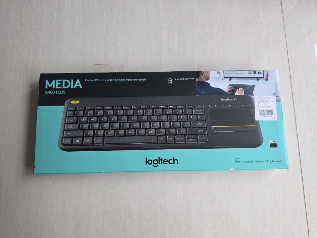 Logitech K400 Plus Wireless Keyboard, Computers & Tech, Parts ...