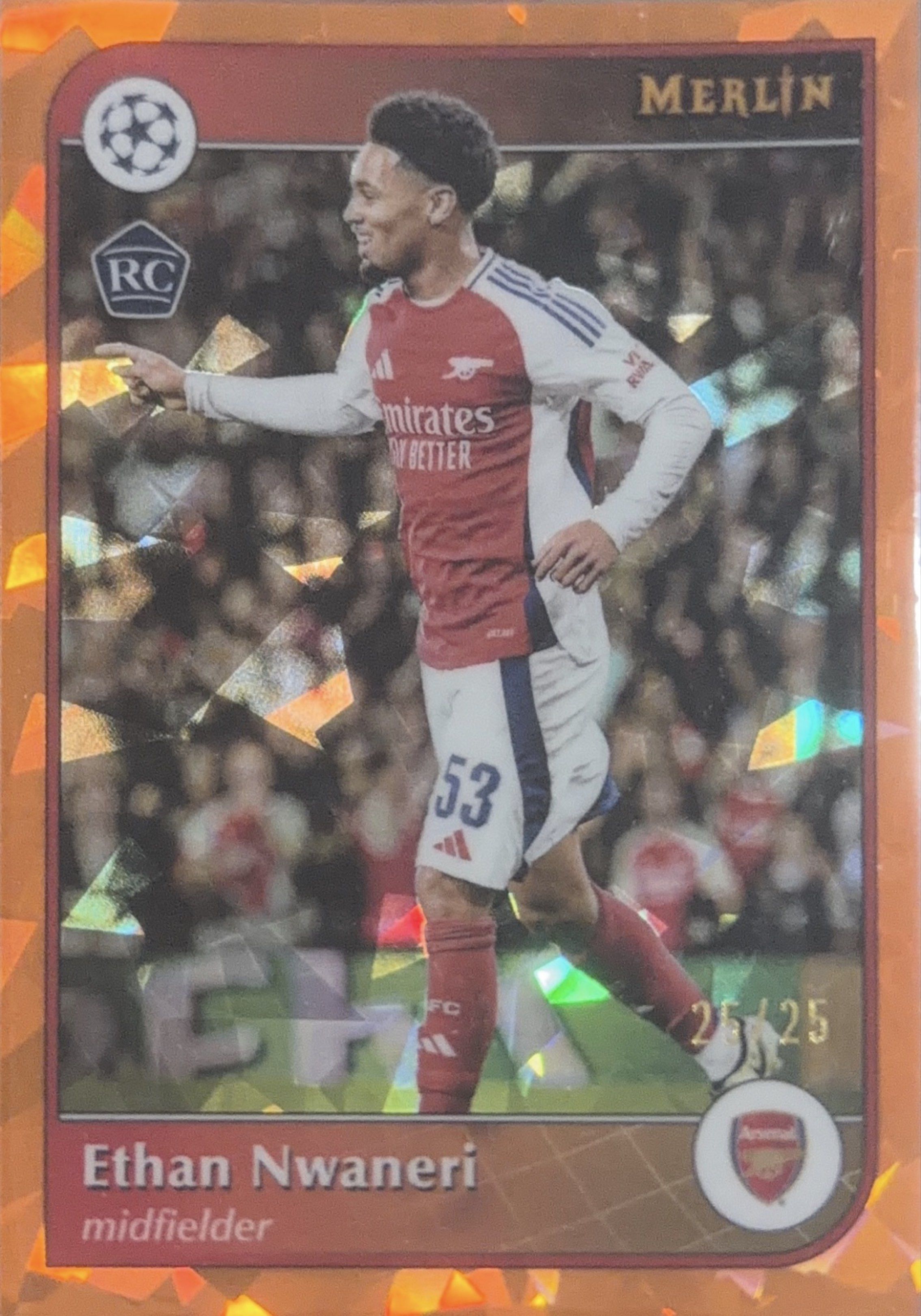 Merlin Ethan Nwaneri Arsenal RC 25/26, Hobbies & Toys, Toys & Games on ...