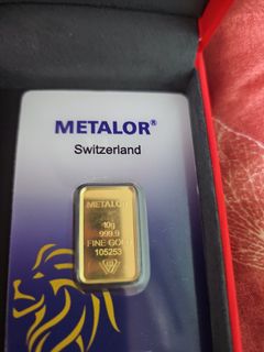 Metalor 5g 999.9 Fine Gold Bar, Hobbies & Toys, Memorabilia ...