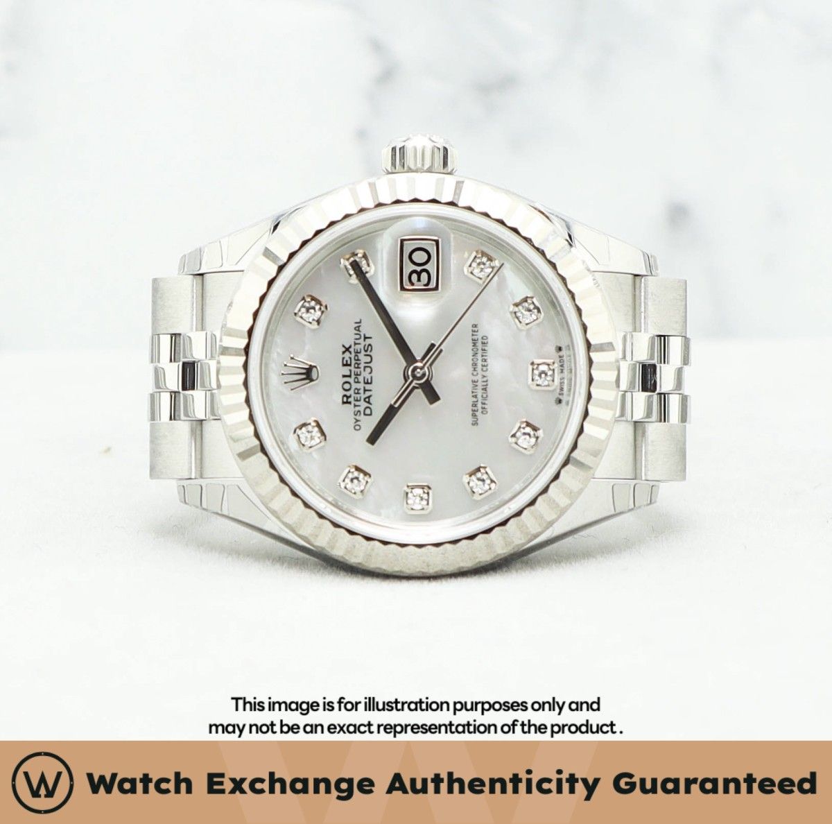 New Rolex Datejust Jubilee 279174 Mother of Pearl MOP w 10 Point ...