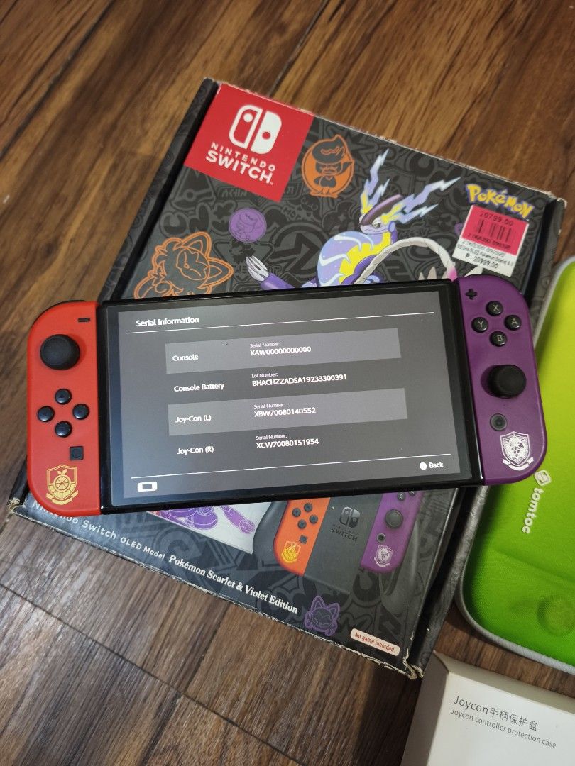 Nintendo Switch OLED Jaibreak Pokemon Scarlet & Violet Edition, Video ...