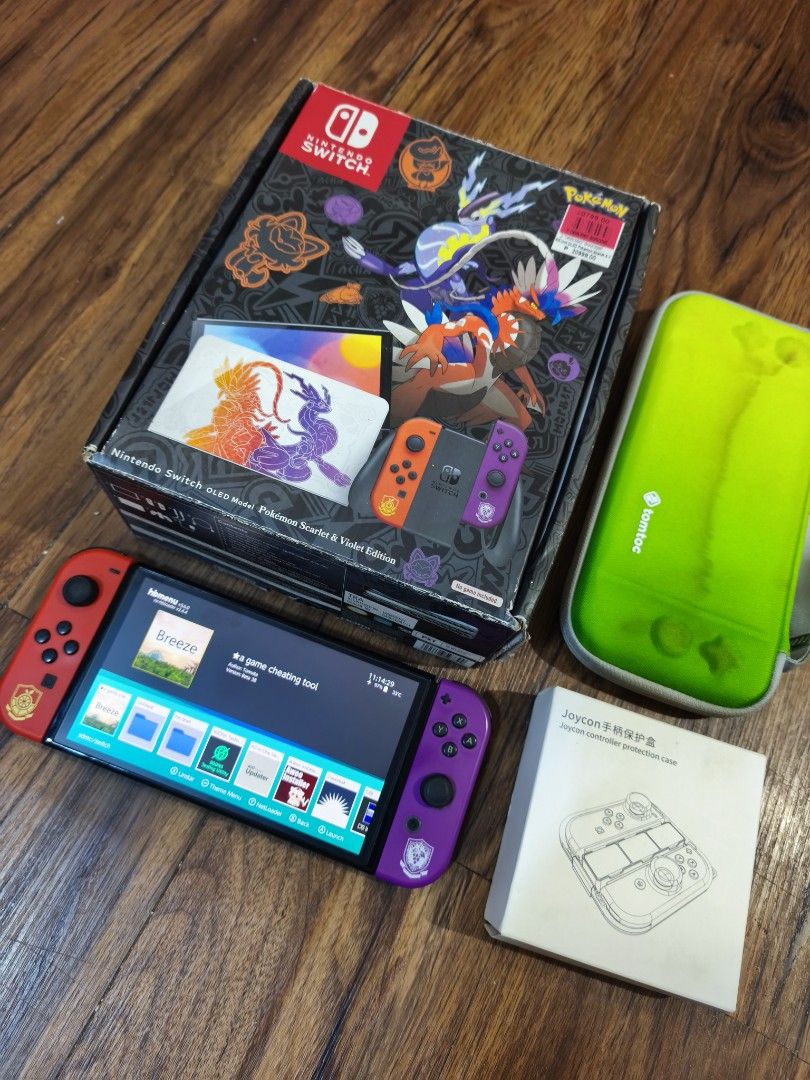 Nintendo Switch OLED Jaibreak Pokemon Scarlet & Violet Edition, Video ...