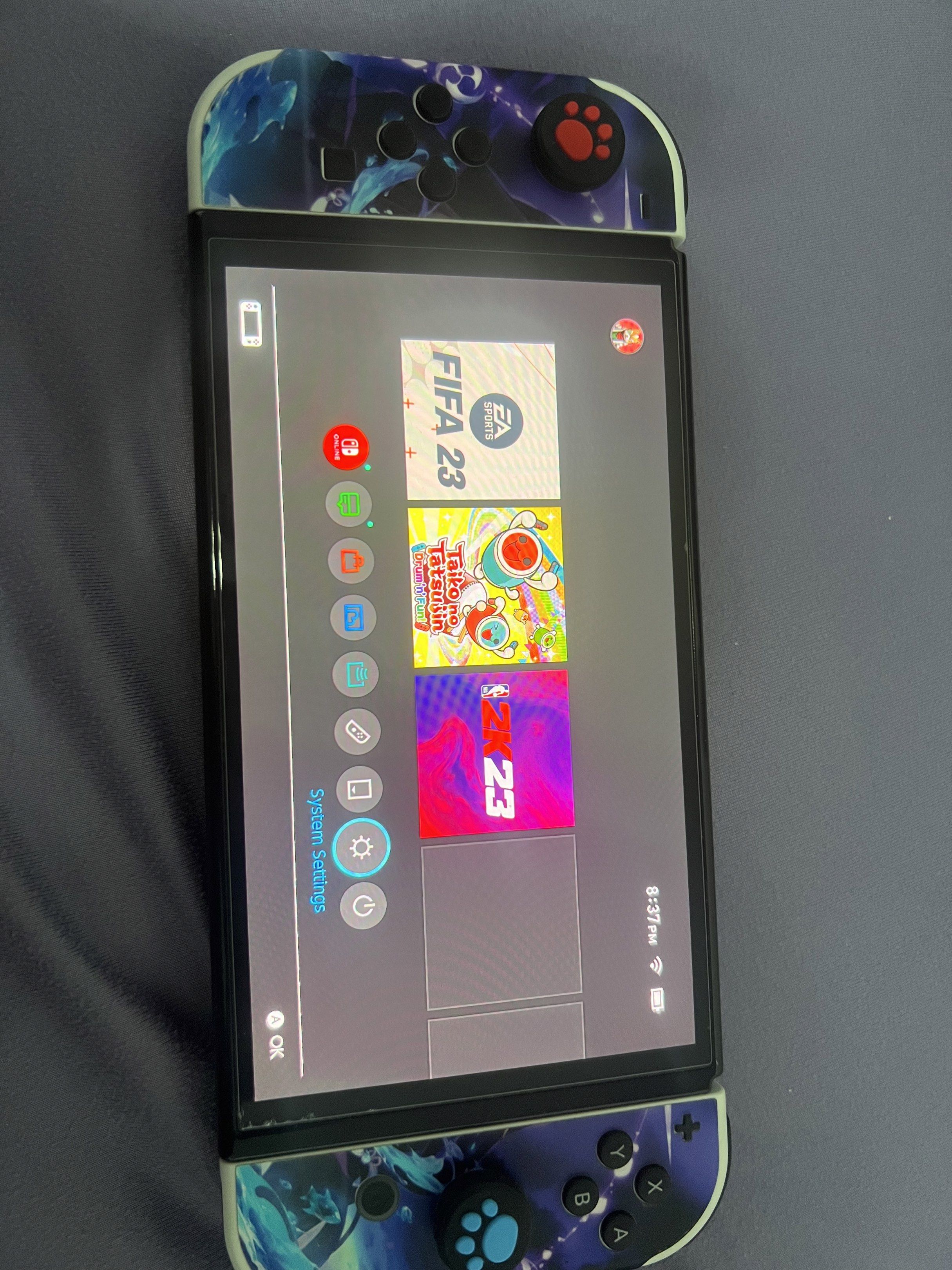 Nintendo Switch with Custom Joy-Cons, Video Gaming, Video Game Consoles ...