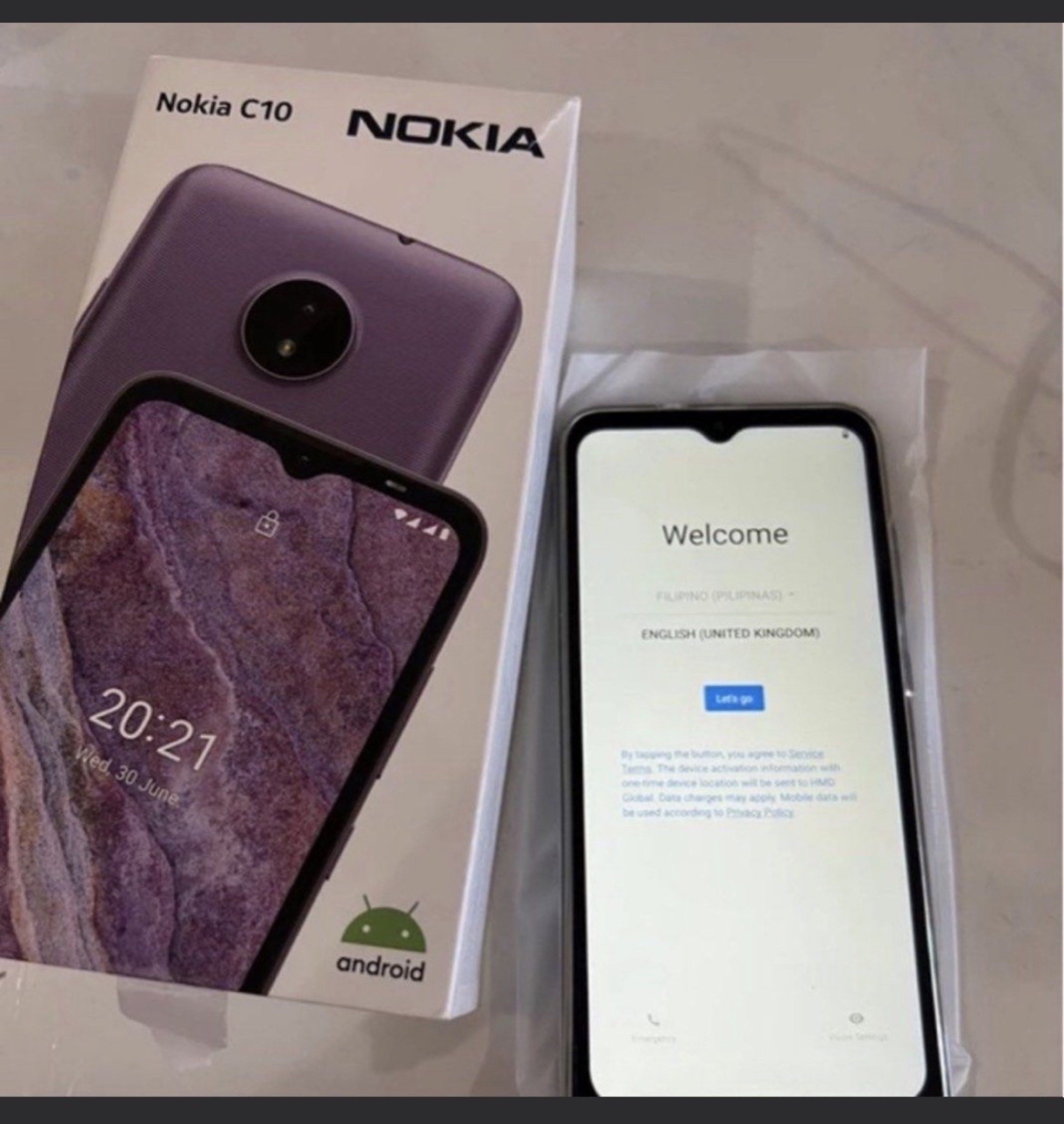 NOKIA C10 DUAL SIM QUADCORE ANDROID SMARTPHONE, PURPLE-OPEN LINE ...