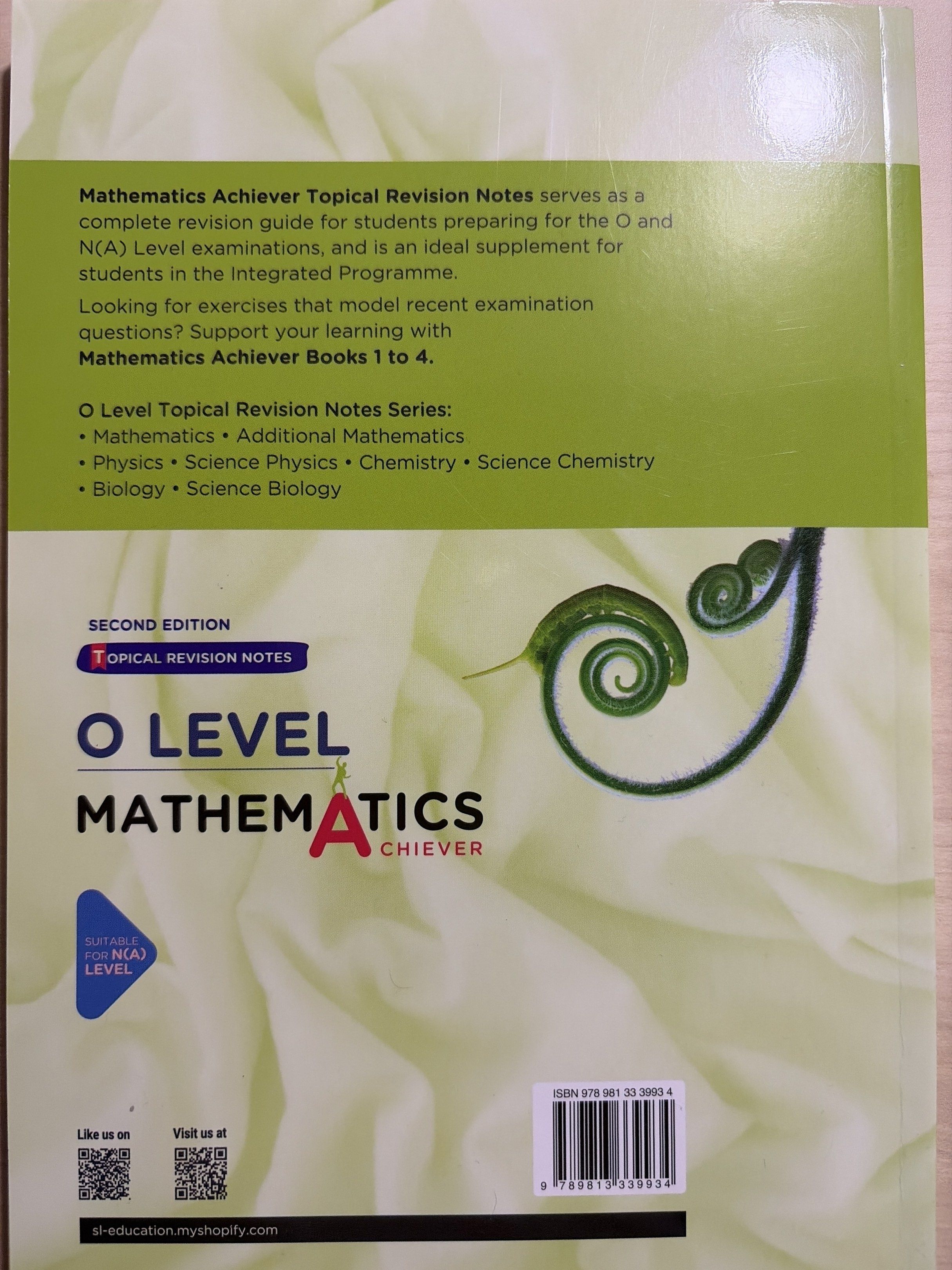 O Level Mathematics Achiever Topical Revision Notes, Hobbies & Toys ...