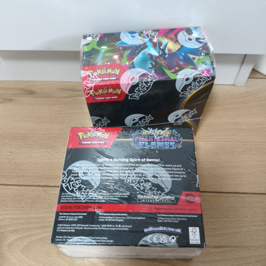 Pokemon TCG Mega Evolution Phantasmal Flames Booster Box New Sealed ...