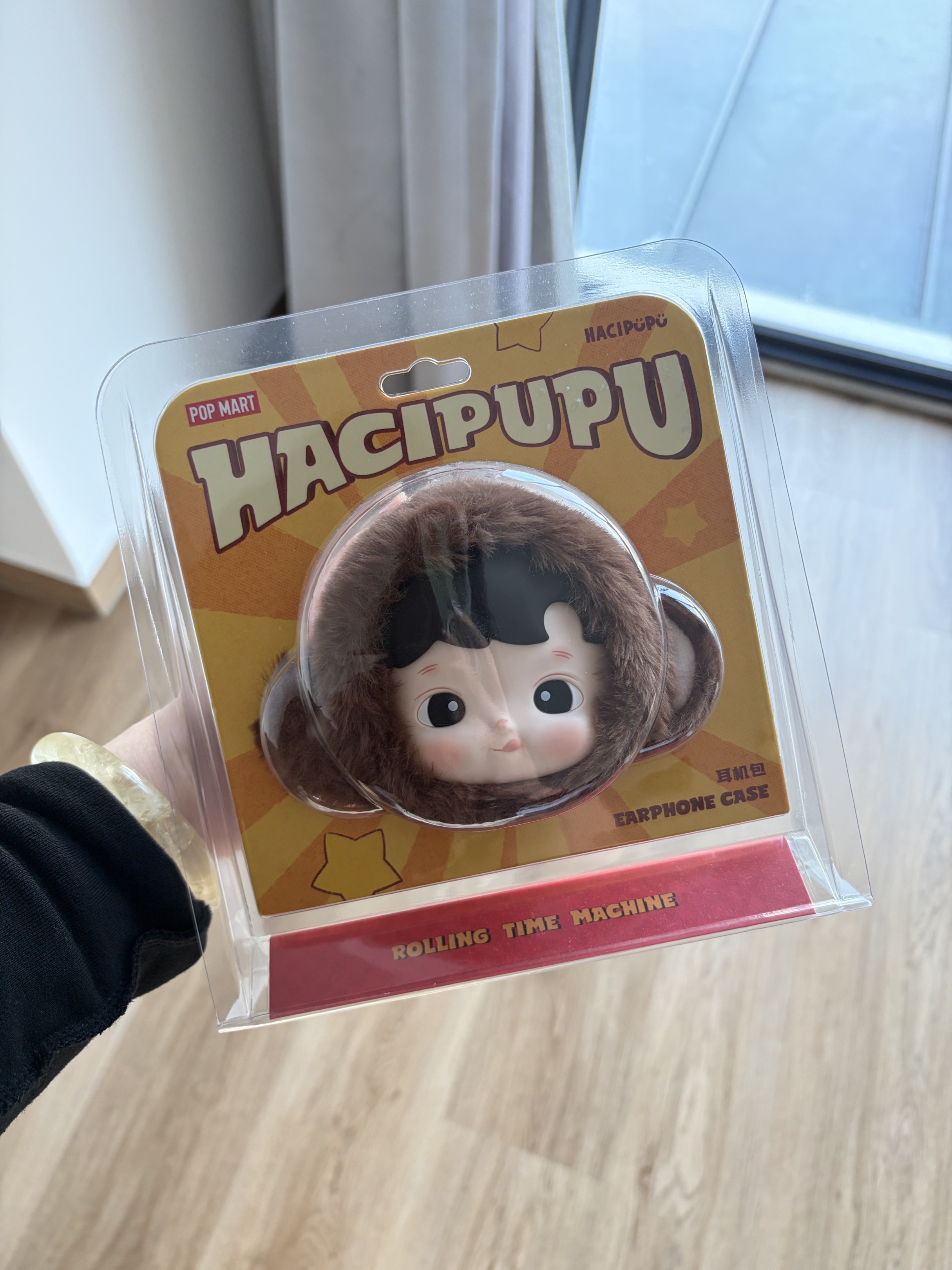 popmart hacipupu rolling time machine series monkey earphone case ...