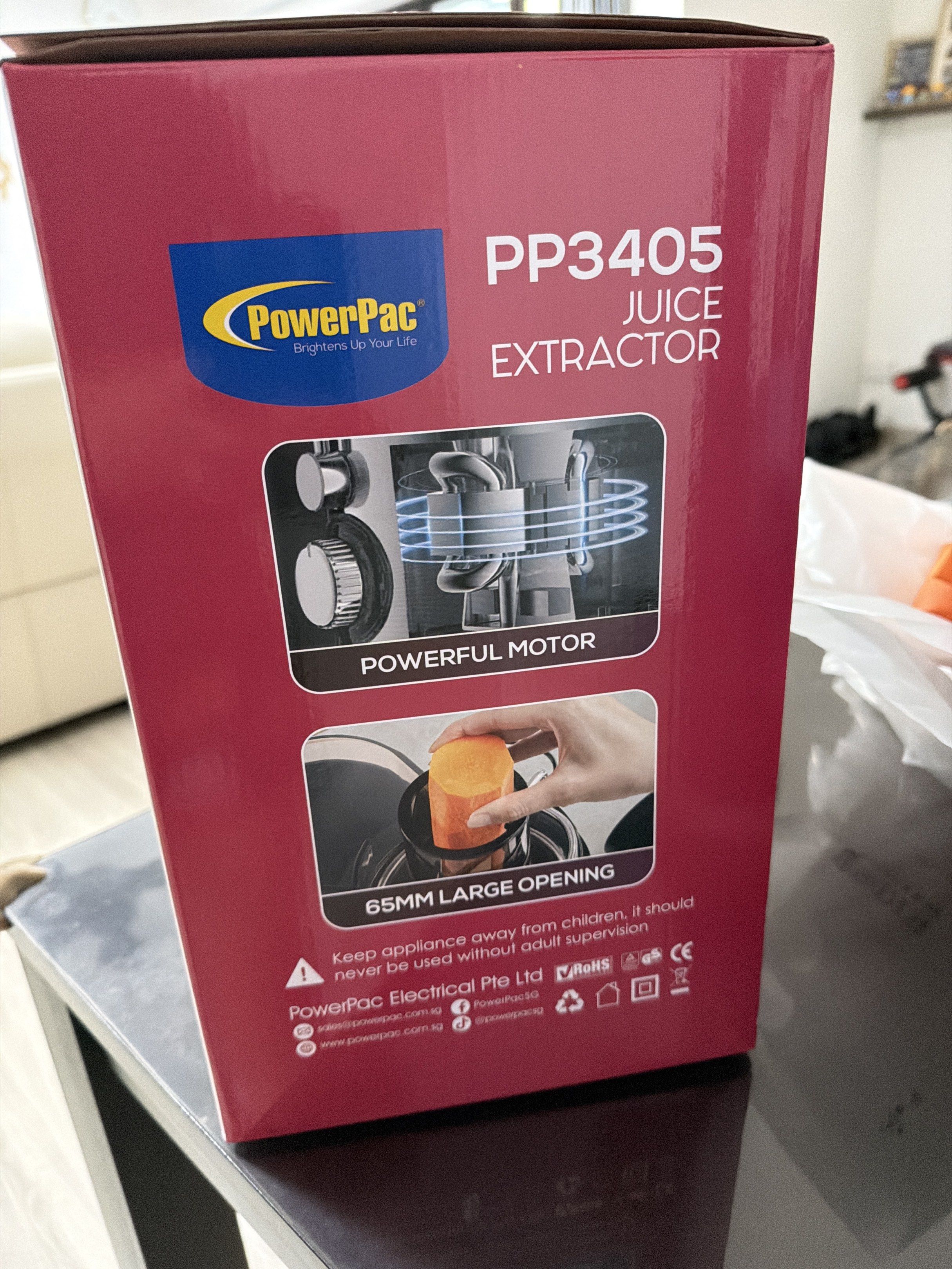 PowerPac PP3405 Juice Extractor, TV & Home Appliances, Kitchen ...