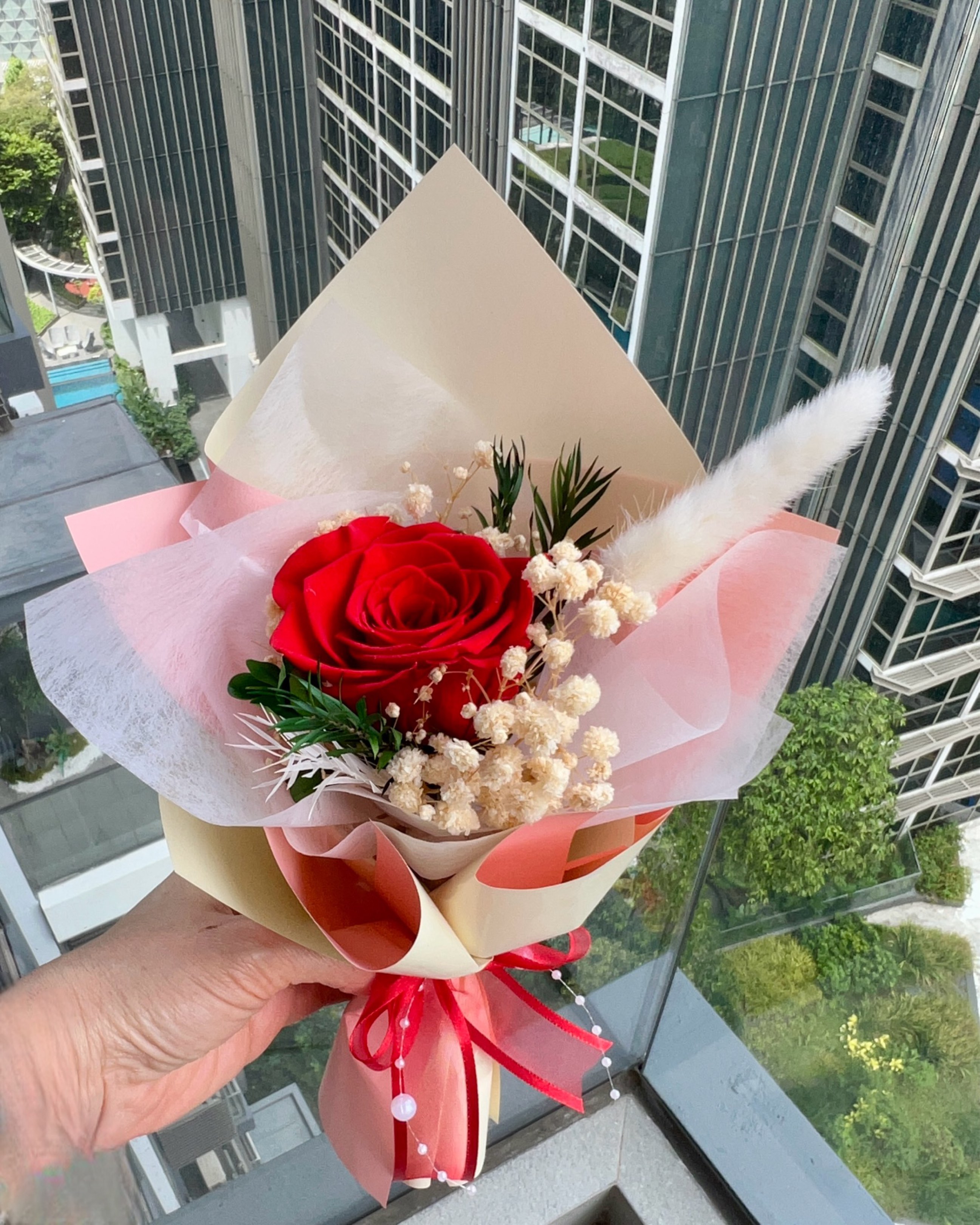 Preserved Red Rose Bouquet, Hobbies & Toys, Flowers & Bouquets on Carousell