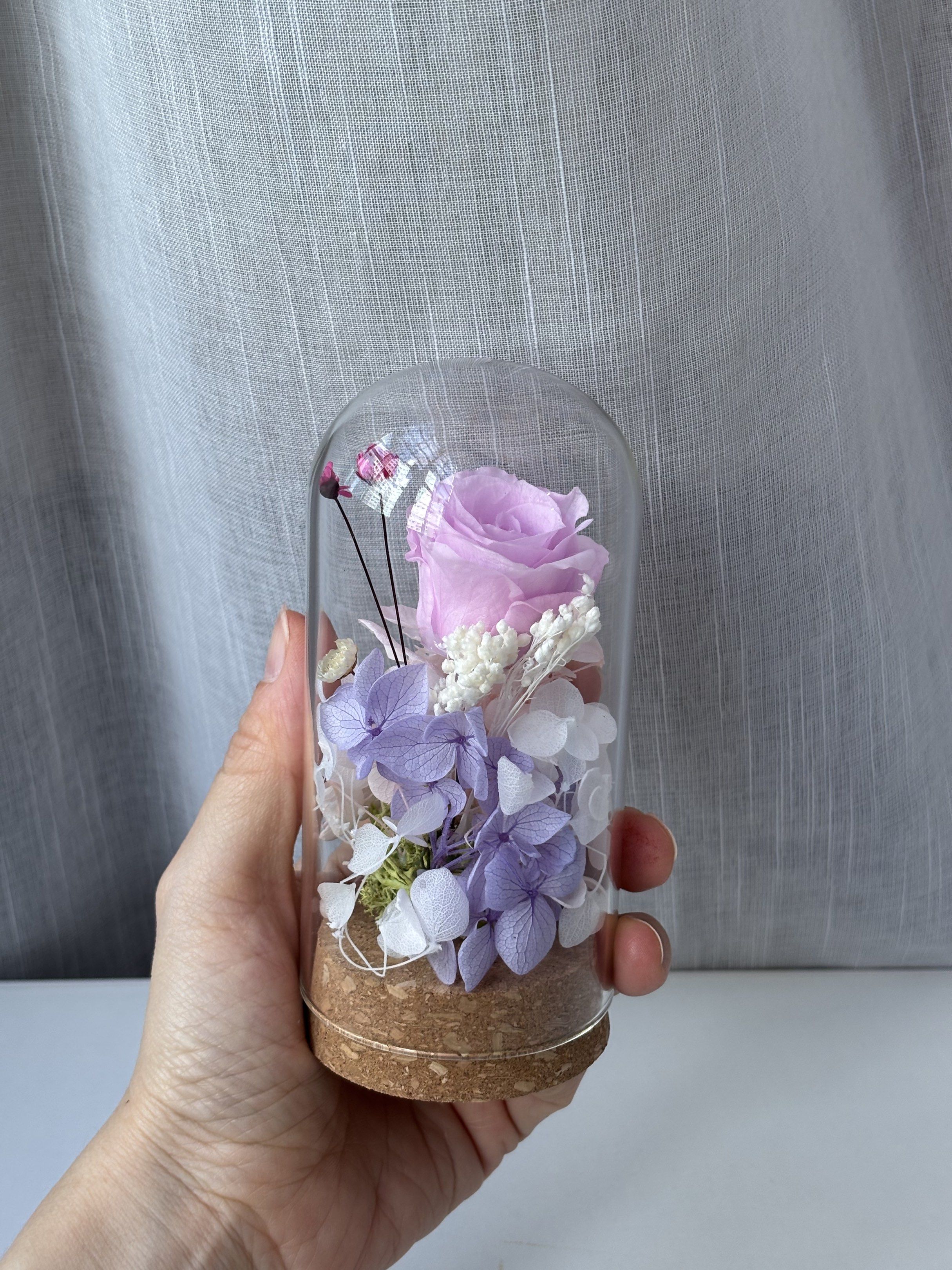 Preserved Rose Flower Dome, Hobbies & Toys, Flowers & Bouquets on Carousell