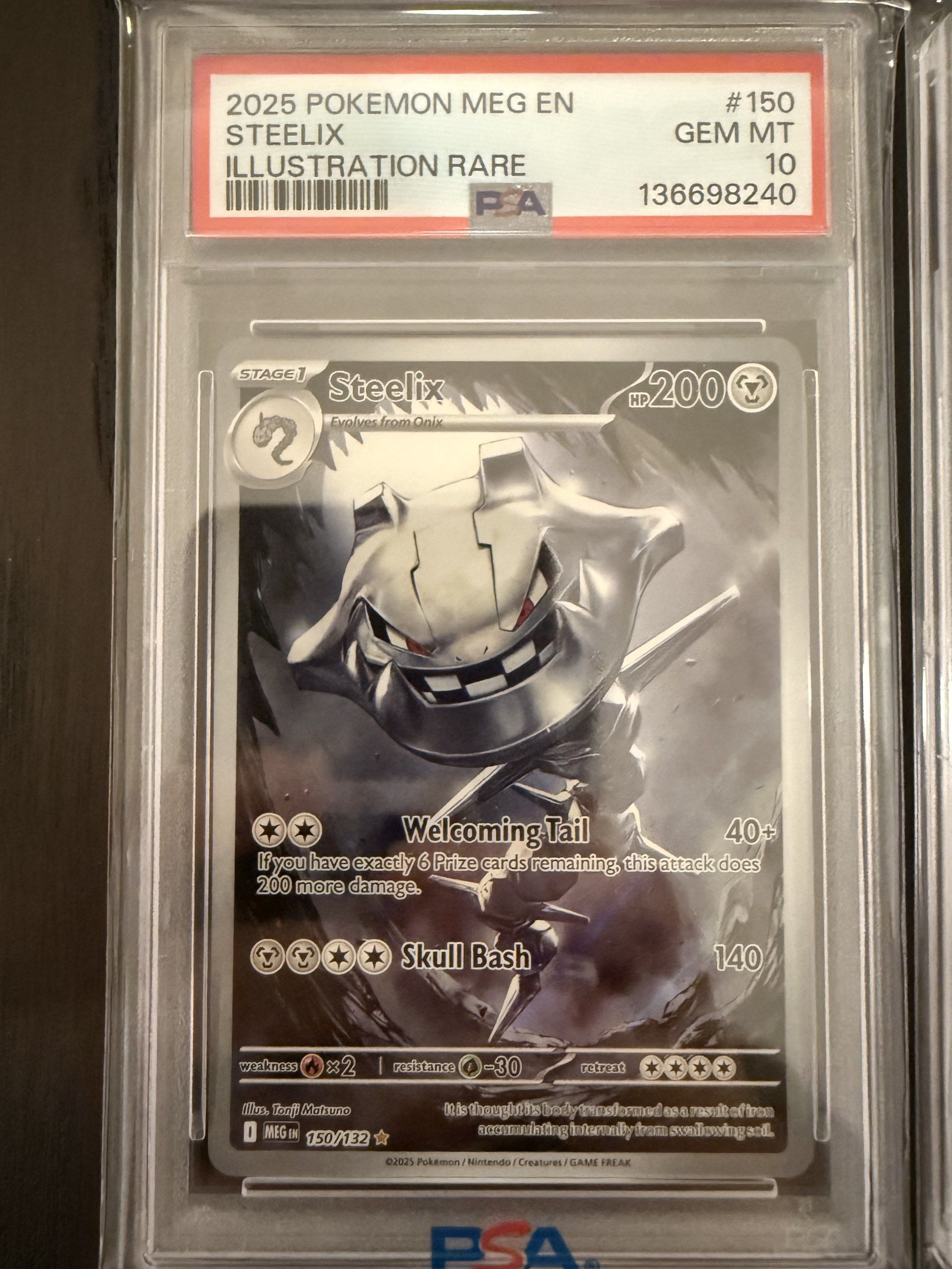 PSA 10 Steelix Illustration Rare 150/132 Pokémon Pokemon, Hobbies ...