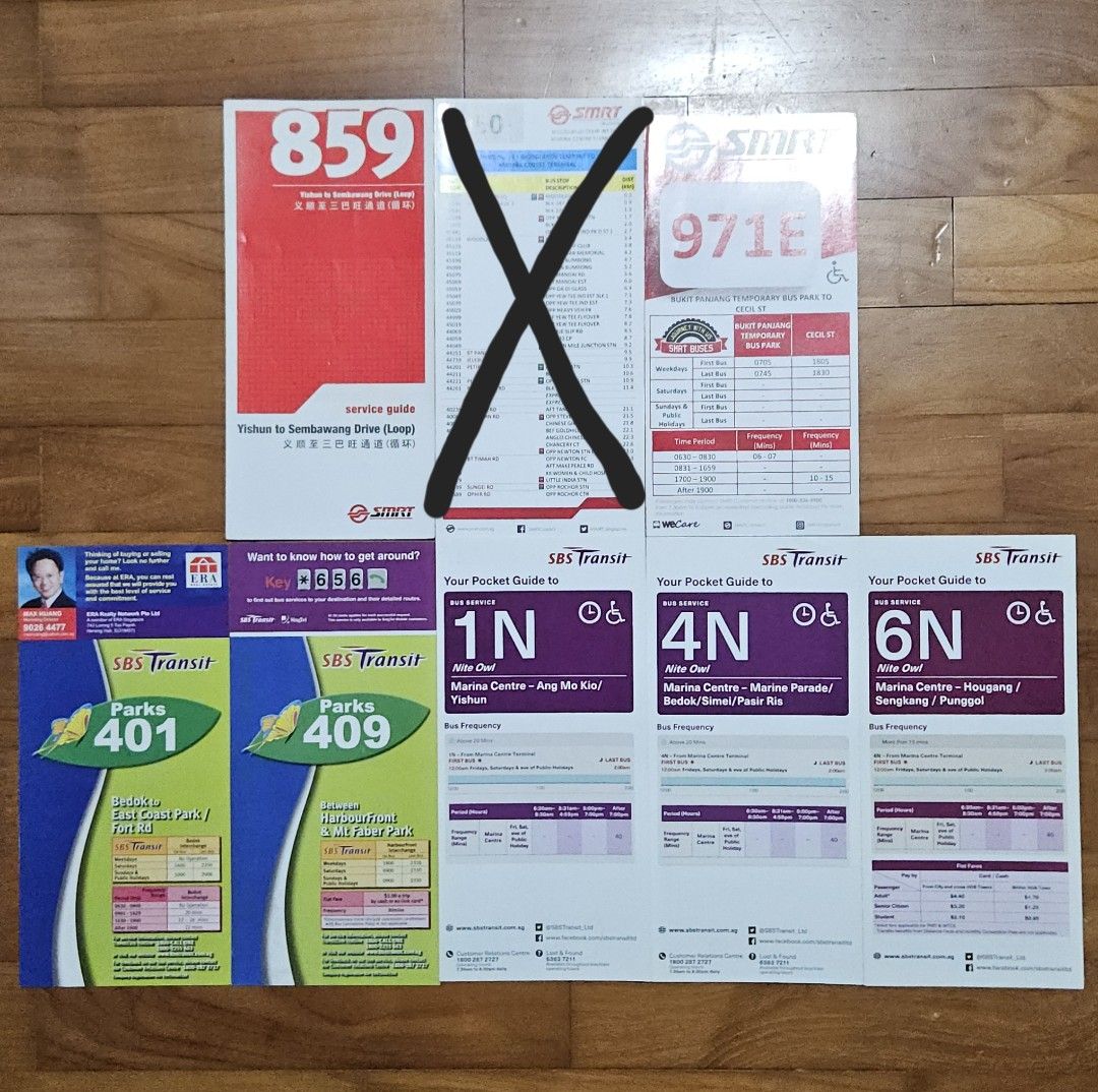 [READ DESC] Rare SMRT and SBS Transit Bus Guides For Trade, Hobbies ...