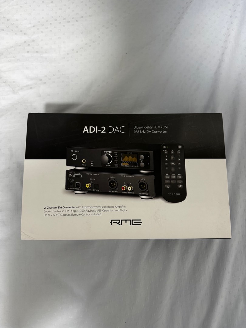 RME ADI-2 DAC Ultra-Fidelity PCM/DSD 768 kHz DA Converter, Audio ...