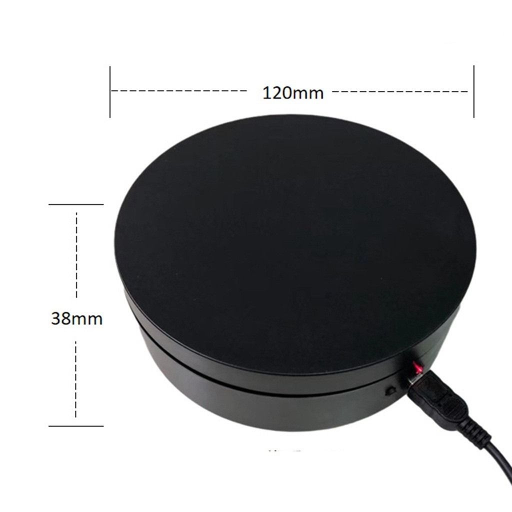Rotating Display Stand 12cm Electric Turntable Product Photography ...