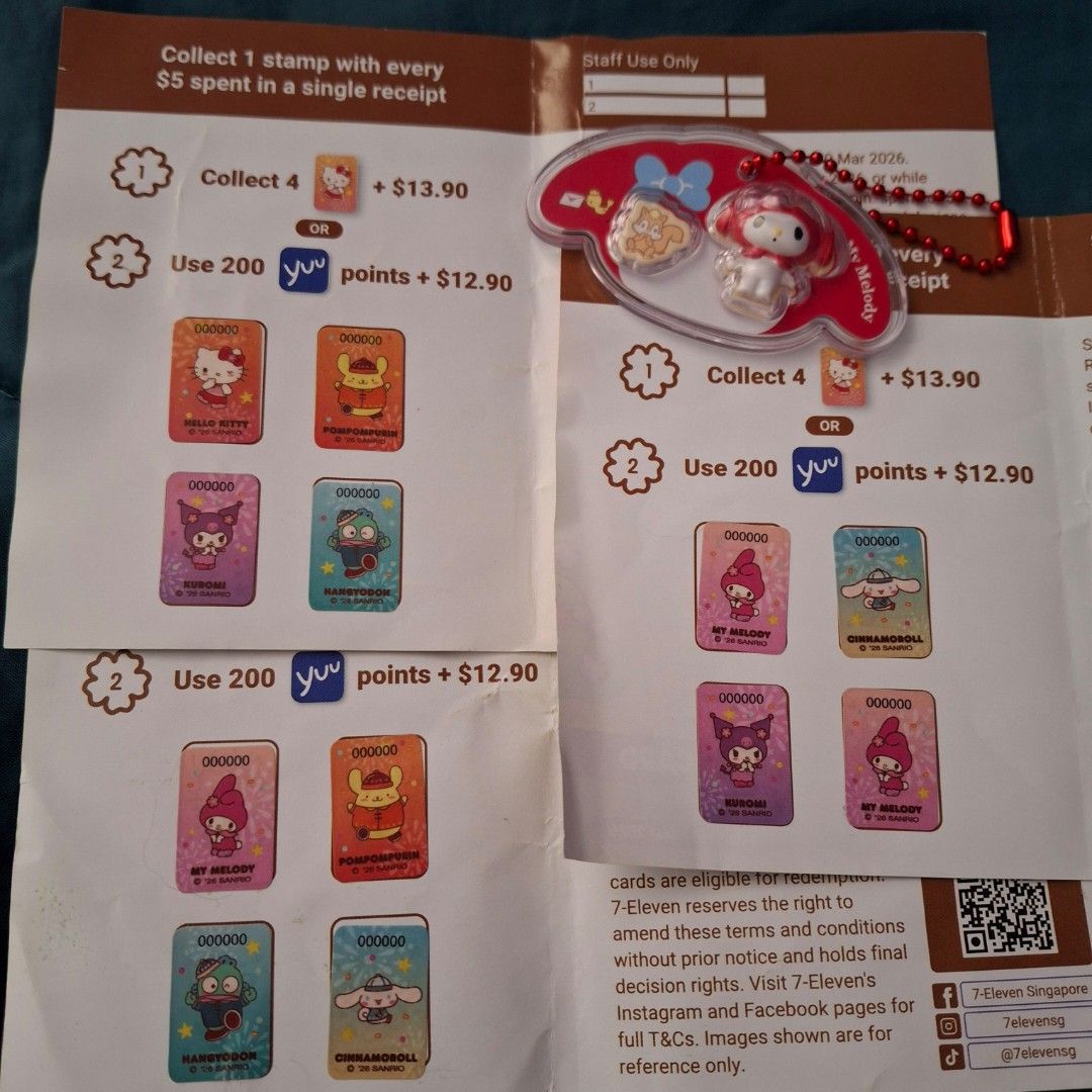 Sanrio Stamp Collection Card 711, Hobbies & Toys, Memorabilia ...