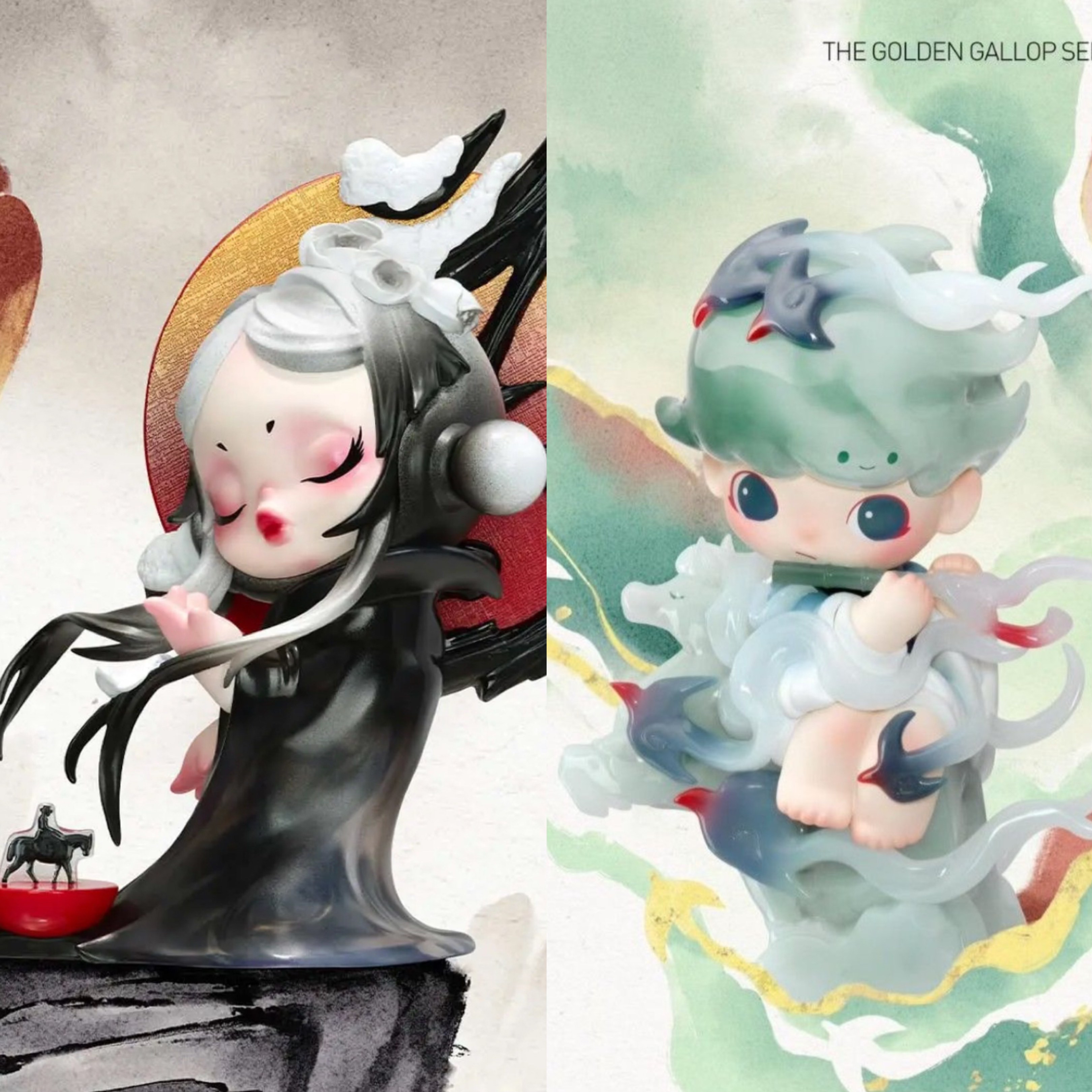 sell ( set of 2) new dimoo and skullpanda wind rider popmart pop mart ...