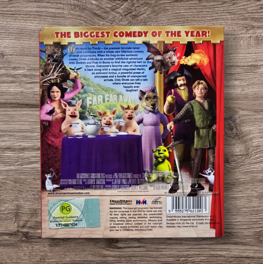 Shrek The Third (VCD Movie) 💽📀💿, Hobbies & Toys, Music & Media, CDs ...