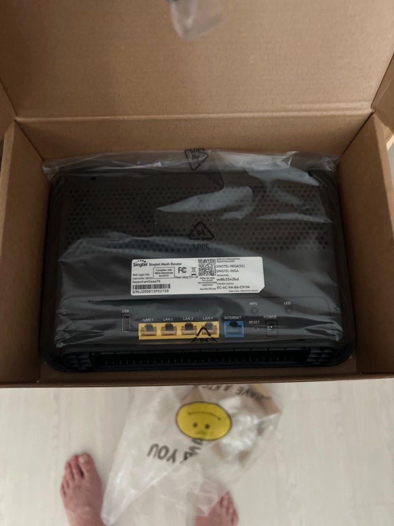 Singtel Mesh Router - Brand New, Computers & Tech, Parts & Accessories ...