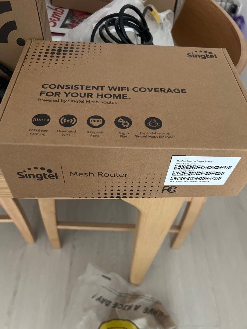 Singtel Mesh Router - Brand New, Computers & Tech, Parts & Accessories ...