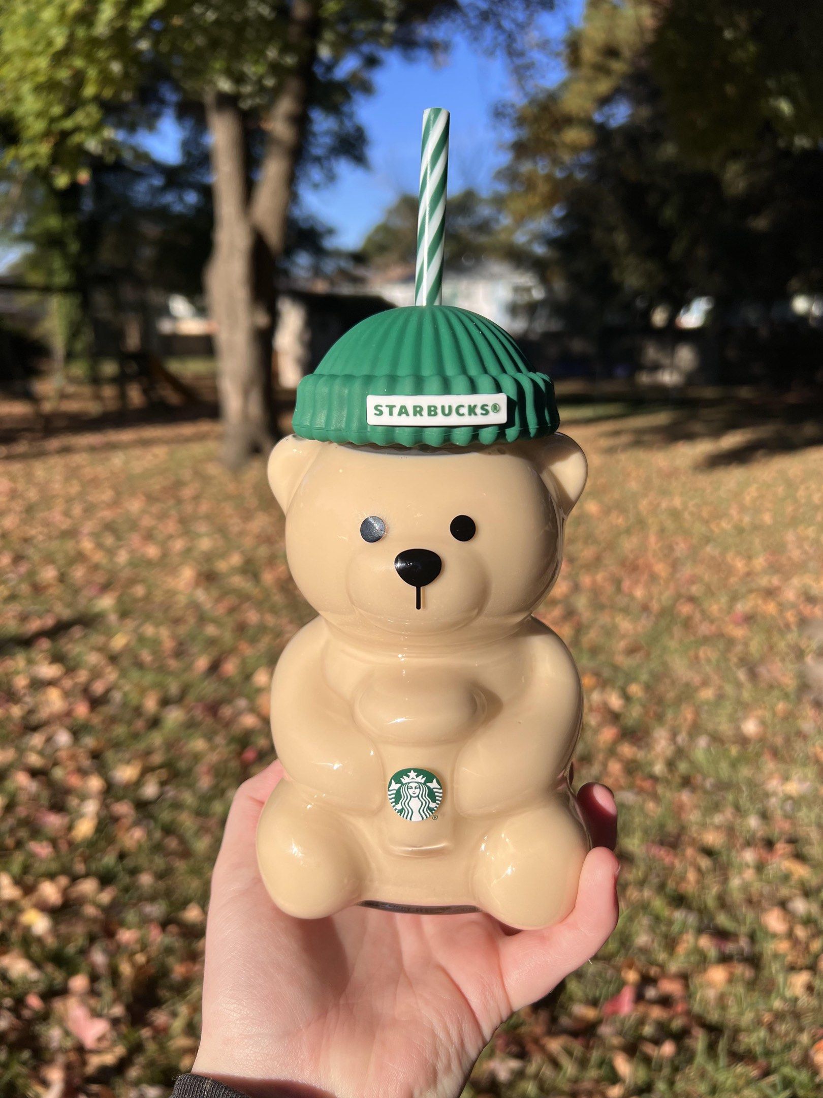 Starbucks Bearista Glass Cold Cup, Furniture & Home Living, Kitchenware ...