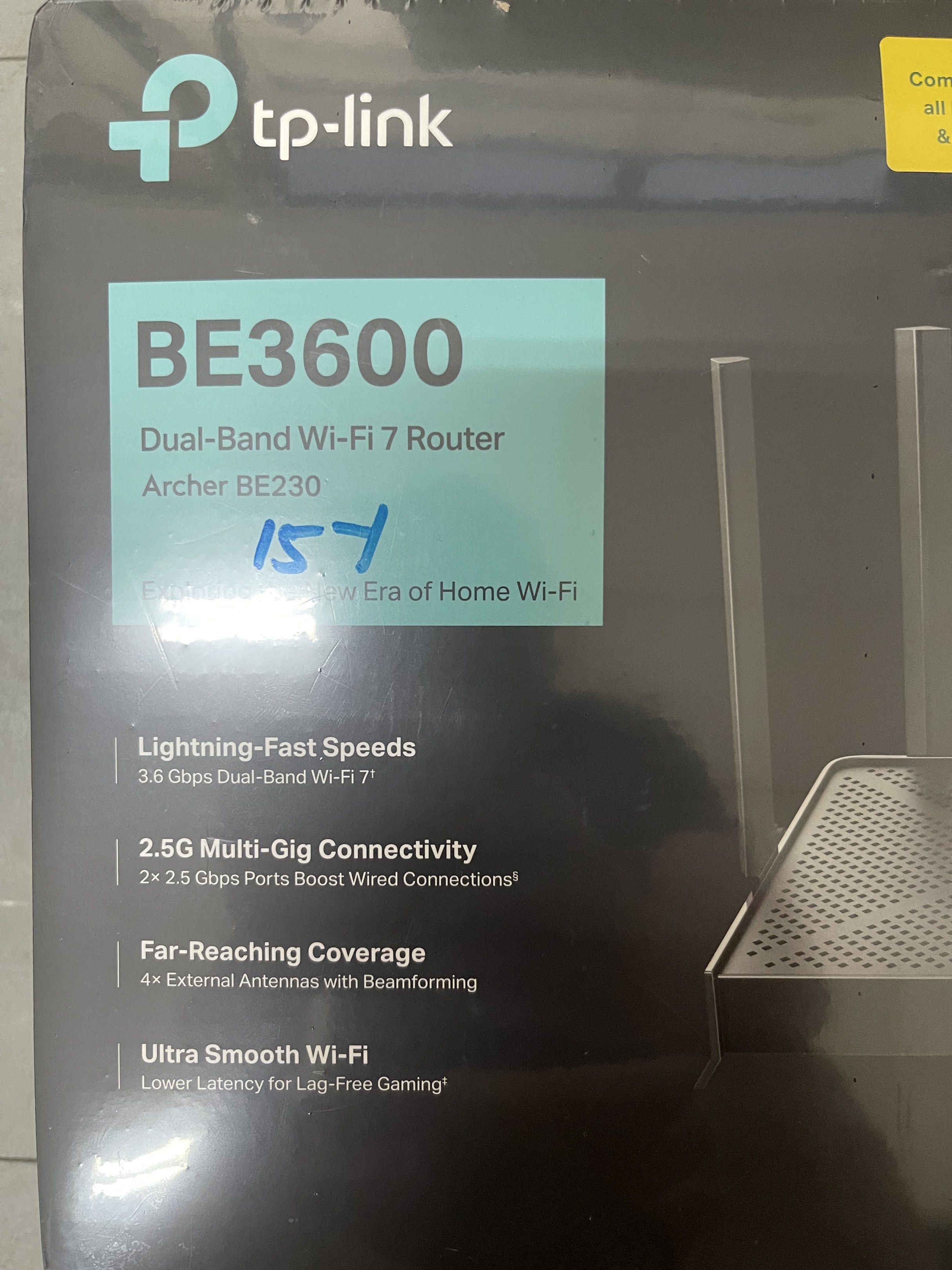 TP Link BE3600 dual band wifi router archer BE230, Computers & Tech ...