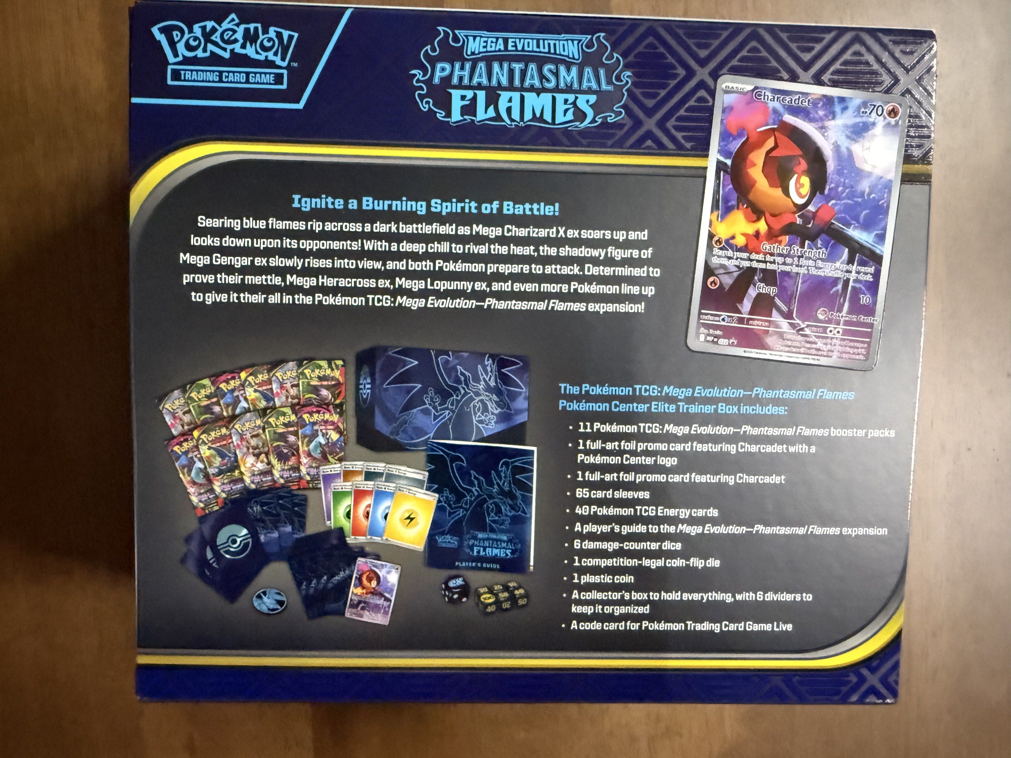 (Unshrink) Pokemon Centre TCG: Mega Evolution Phantasmal Flames Elite ...