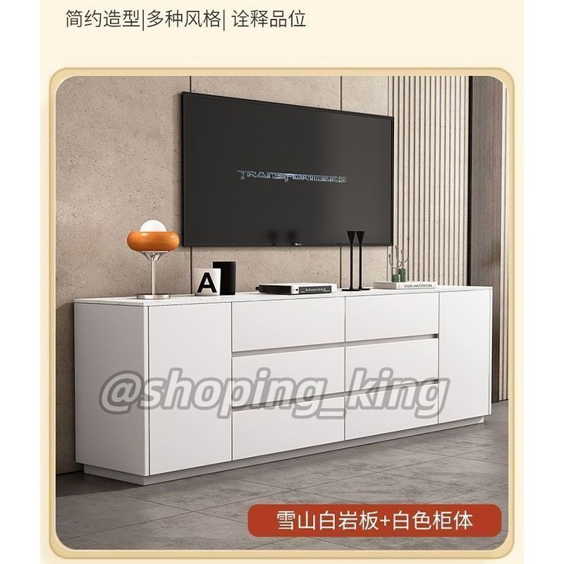 V Console🔸🔹Sintered Stone TV Cabinet/Large Capacity Storage TV Stand ...