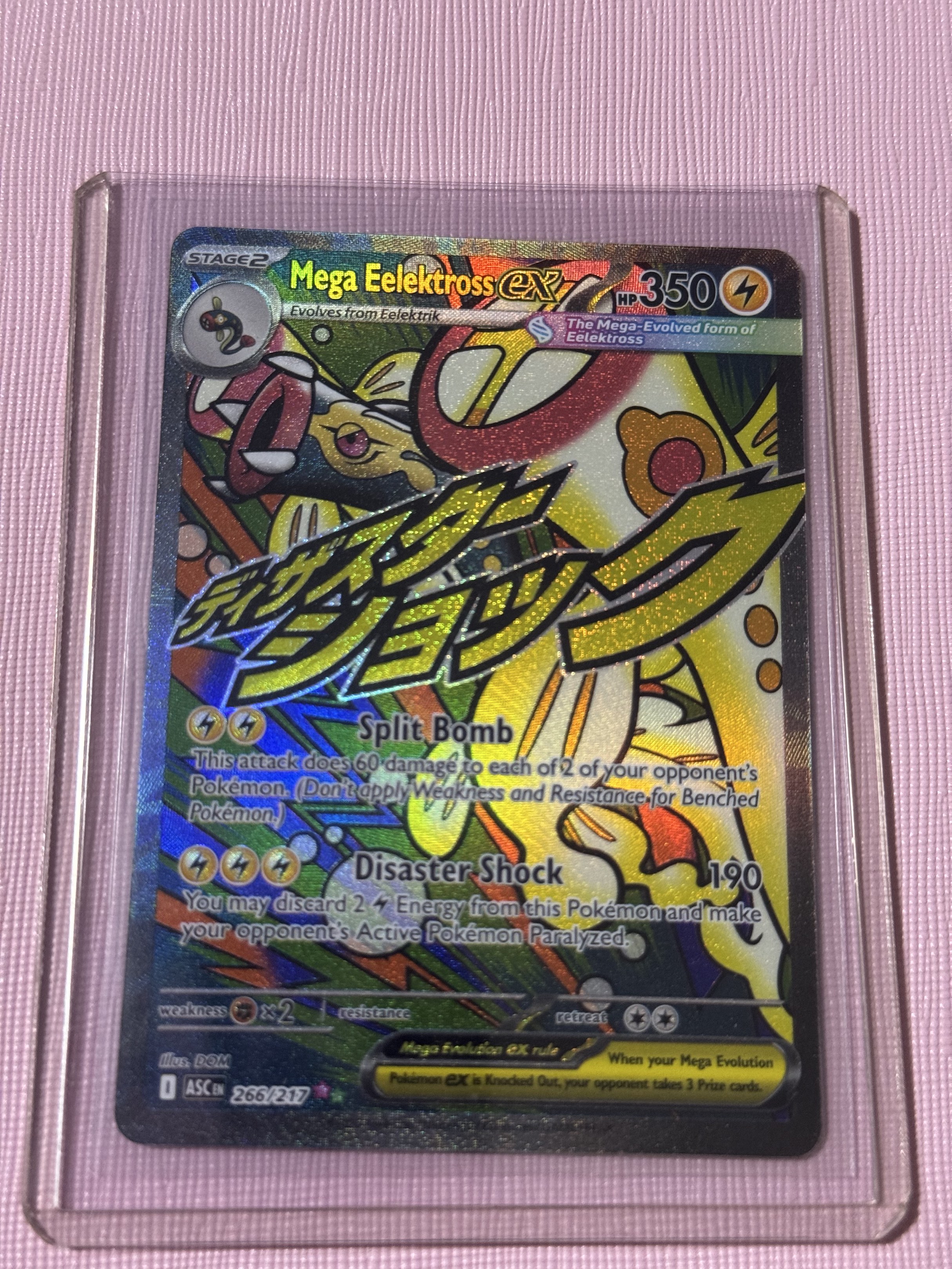 [WTS] Mega Eelektross EX 266/217 ENGLISH Ascended Heroes, Hobbies ...