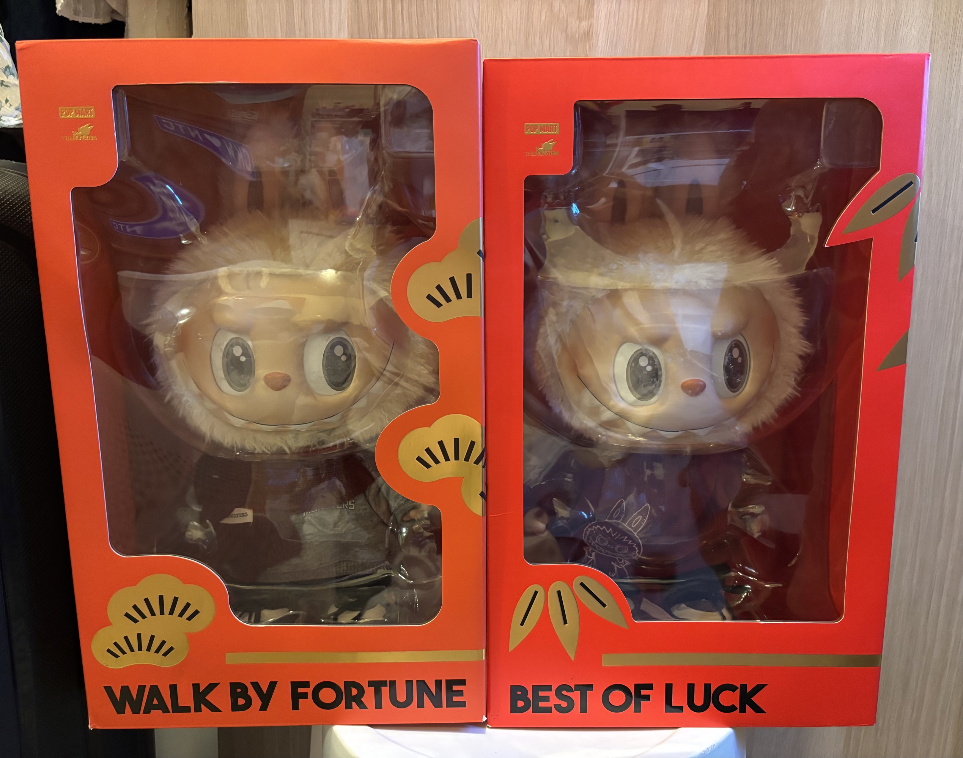 全新 絕版極罕 新春版 Labubu 幸運 富貴 walk by fortune best of luck 農曆新年 popmart 泡泡瑪特 ...