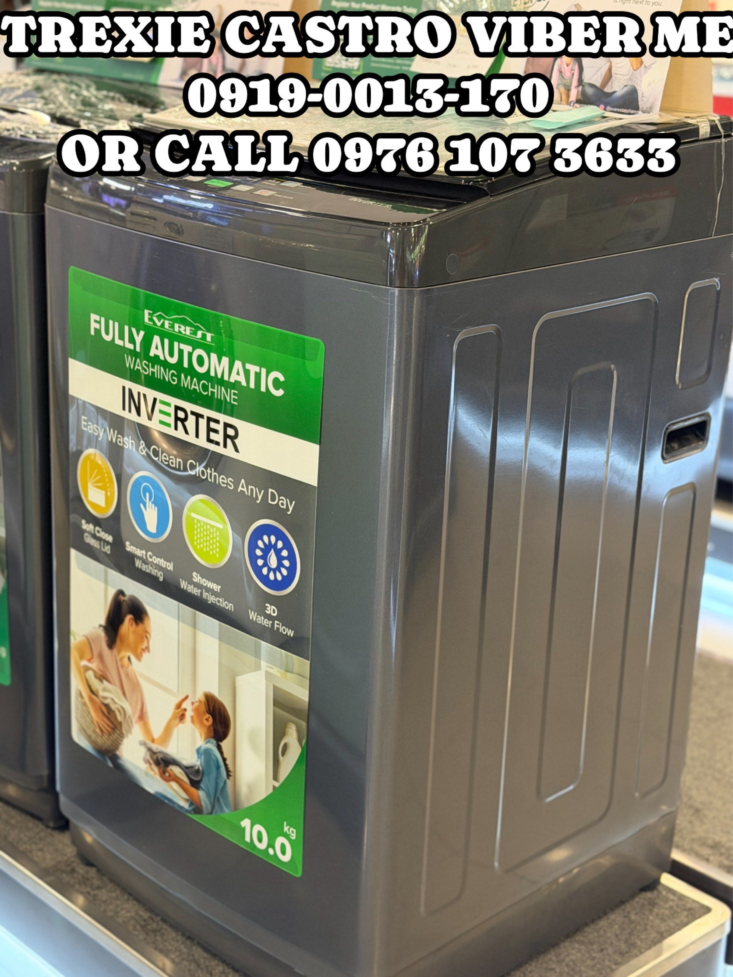 🟧 EVEREST TOPLOAD WASHING MACHINE INVERTER / EVEREST TOP LOAD AUTOMATIC ...