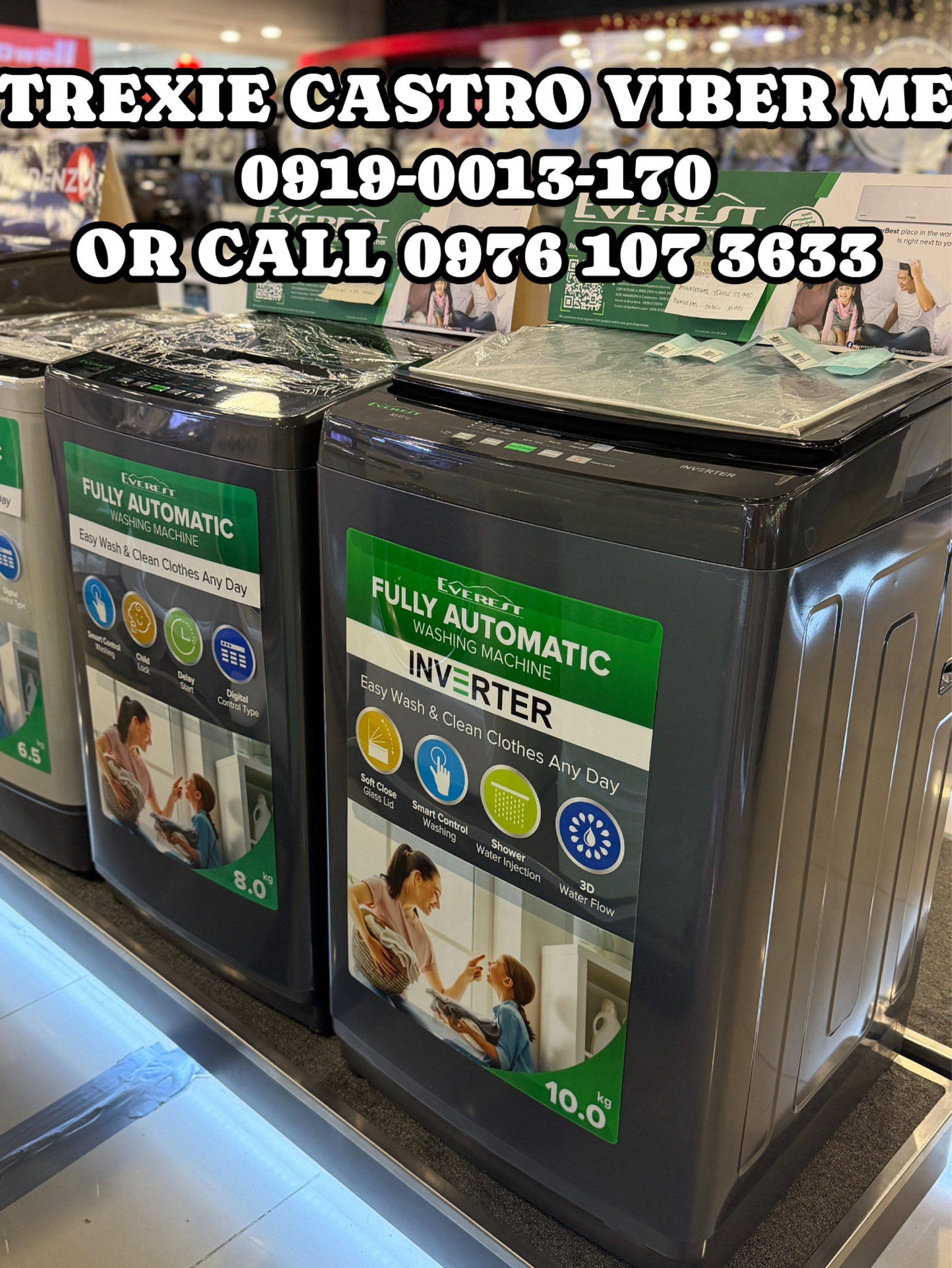 🟧 EVEREST TOPLOAD WASHING MACHINE INVERTER / EVEREST TOP LOAD AUTOMATIC ...